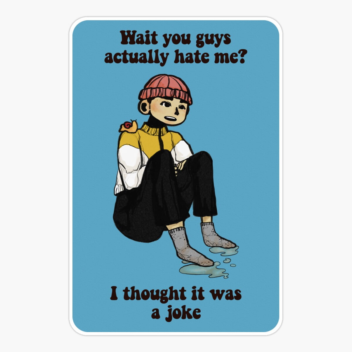 Onim I Thought It Was A Joke Sticker, Phone Decal Water Bottle Stickers ...