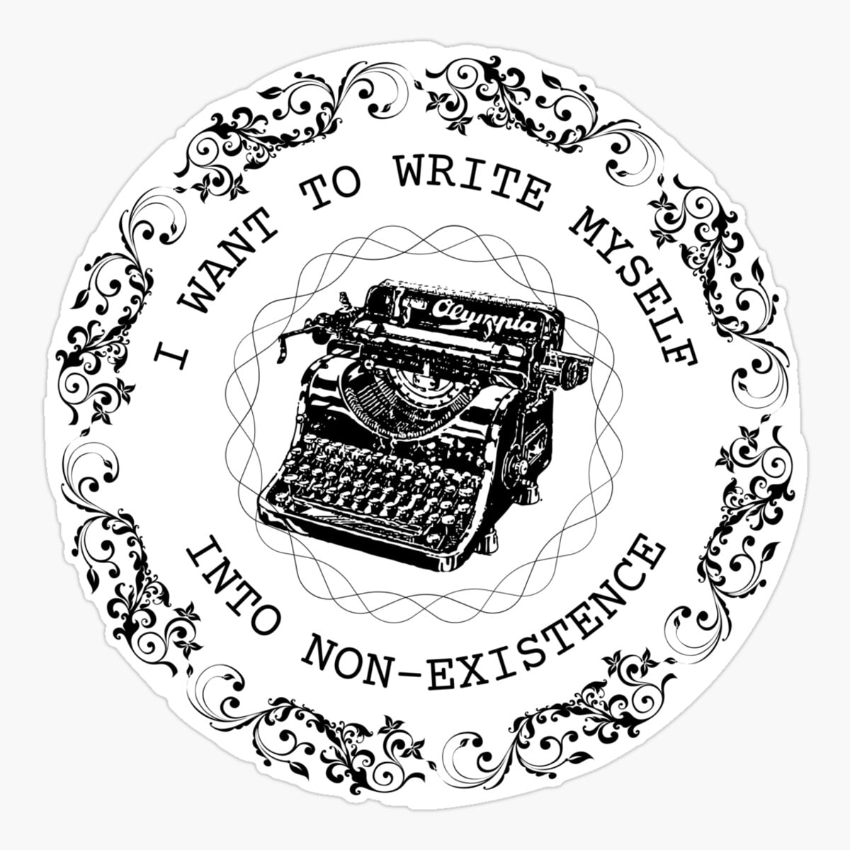 Onim I Want To Write Myself Into Non-Existence // Dark Academia Quotes ...