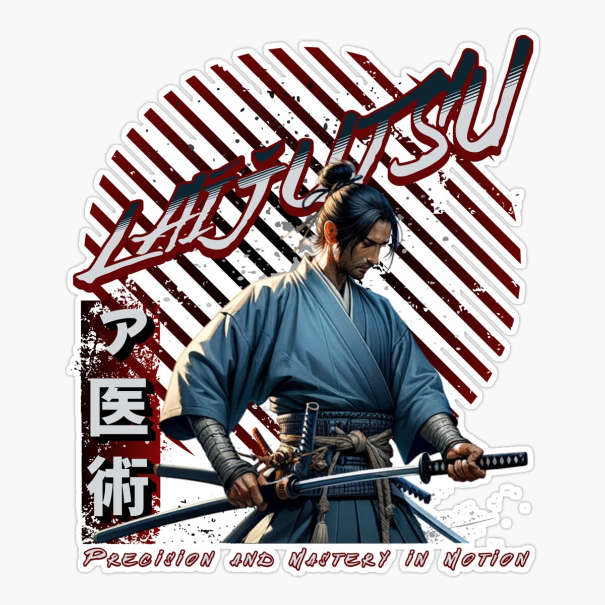 Onim Iaijutsu: Precision And Mastery In Motion Sticker, Phone Decal ...
