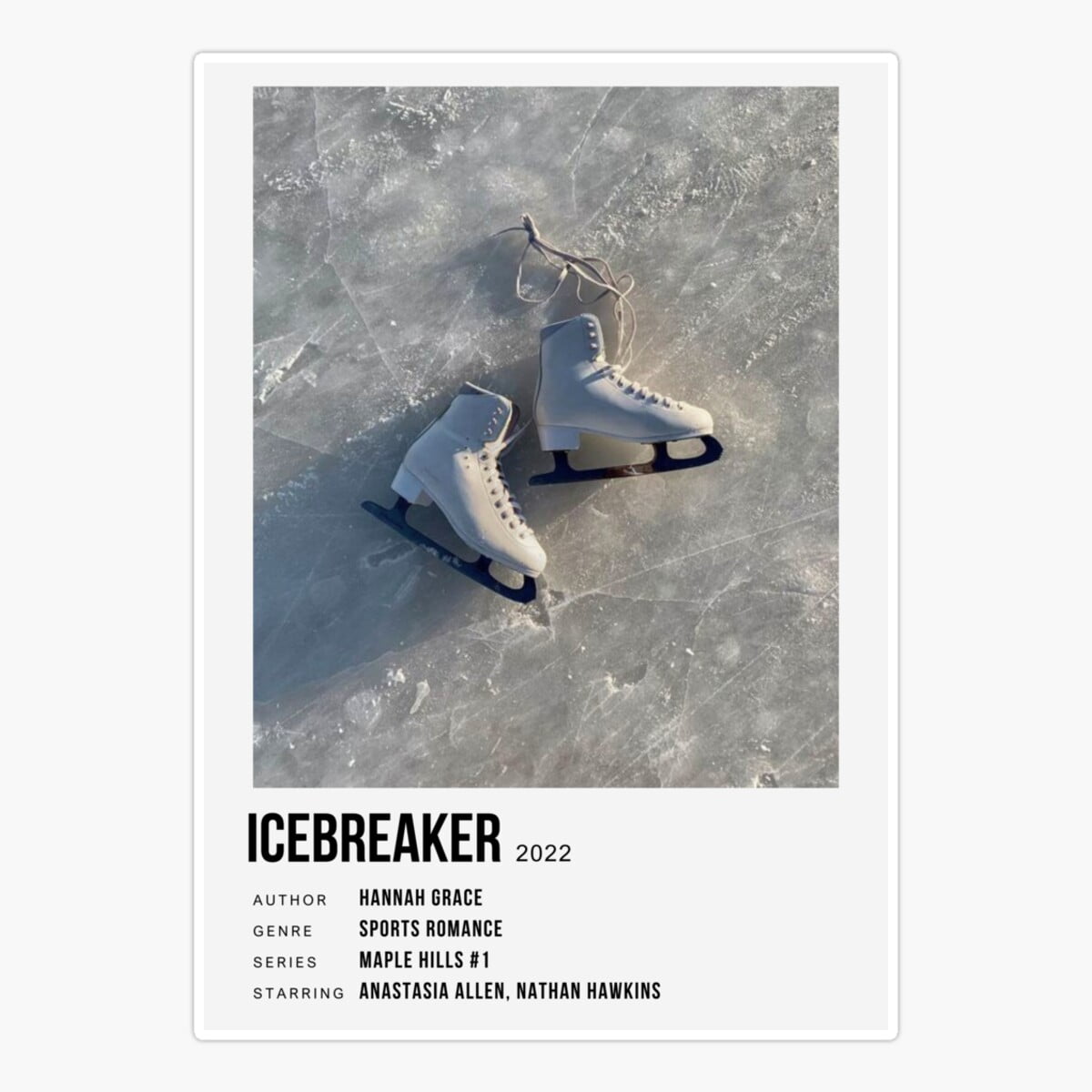 Onim Icebreaker Hannah Grace Book Poster Sticker, Phone Decal Water ...