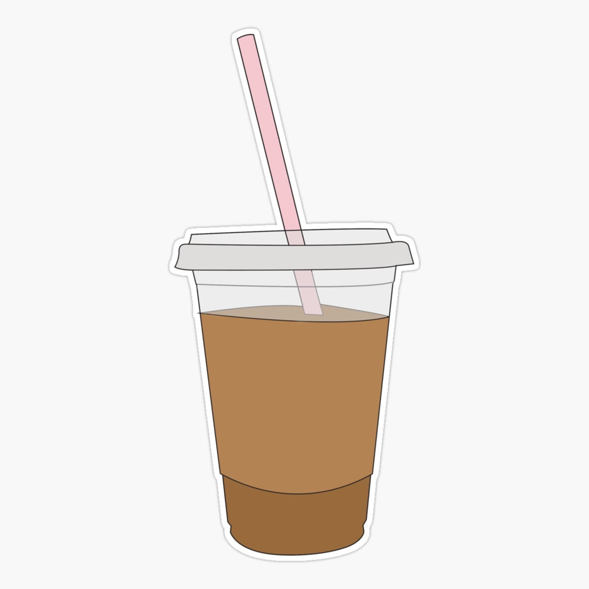 Onim Iced Coffee Sticker Sticker, Phone Decal Water Bottle Stickers Car ...