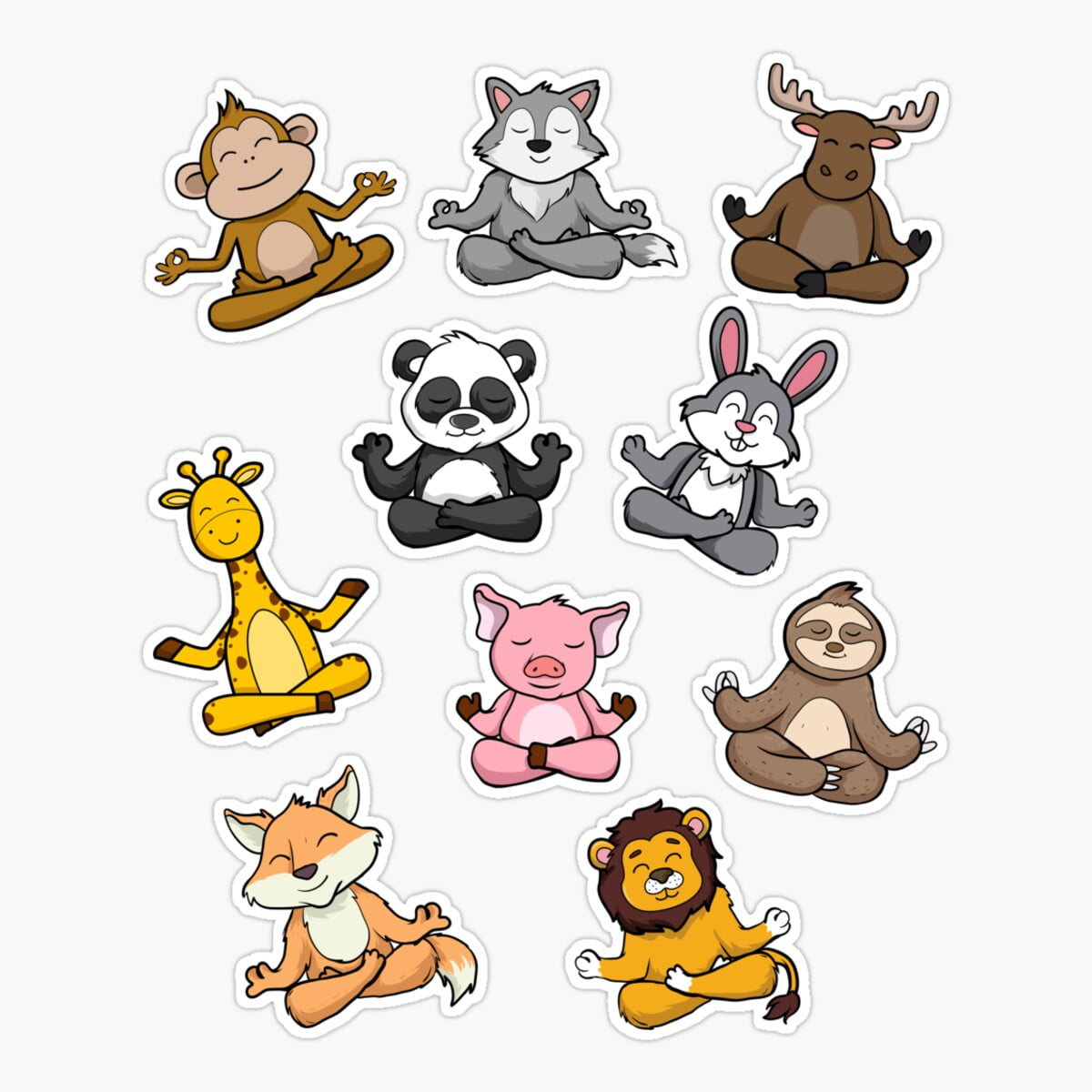 Onim Illustration Dogs Face Siberian Husky Sticker, Phone Decal Water ...