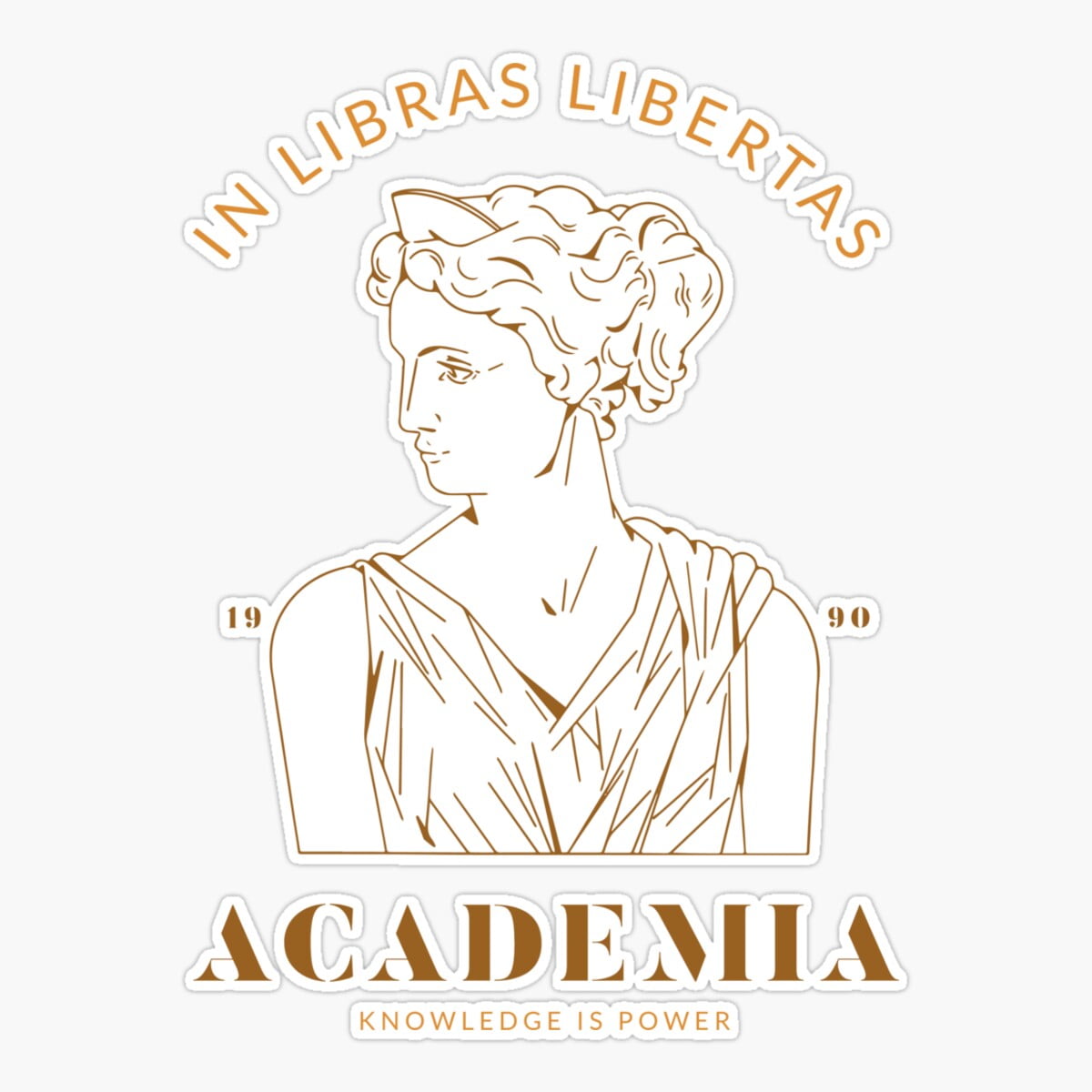 Onim In Books, Freedom/Knowledge Is Power Sticker, Phone Decal Water ...