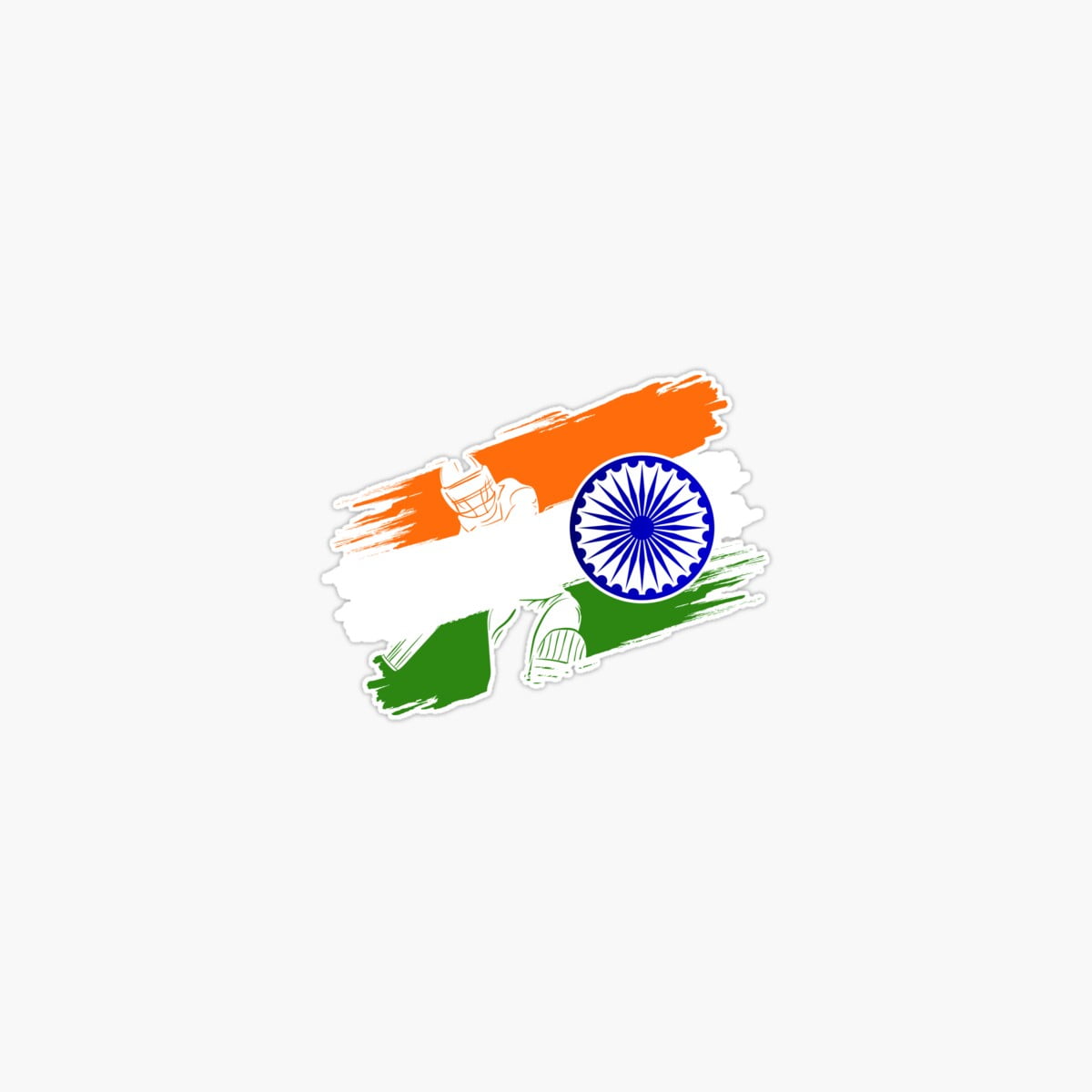 Onim India Cricket Fan Funny Cricket Lover Gift Sticker, Phone Decal ...