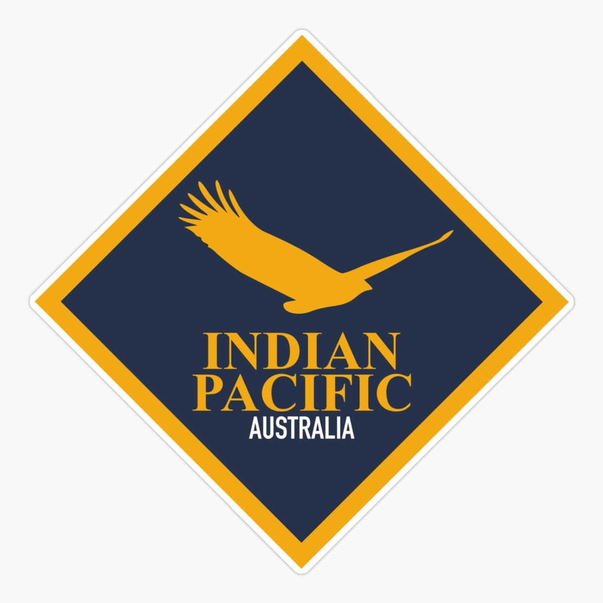 Onim Indian Pacific Australia Sticker, Phone Decal Water Bottle ...