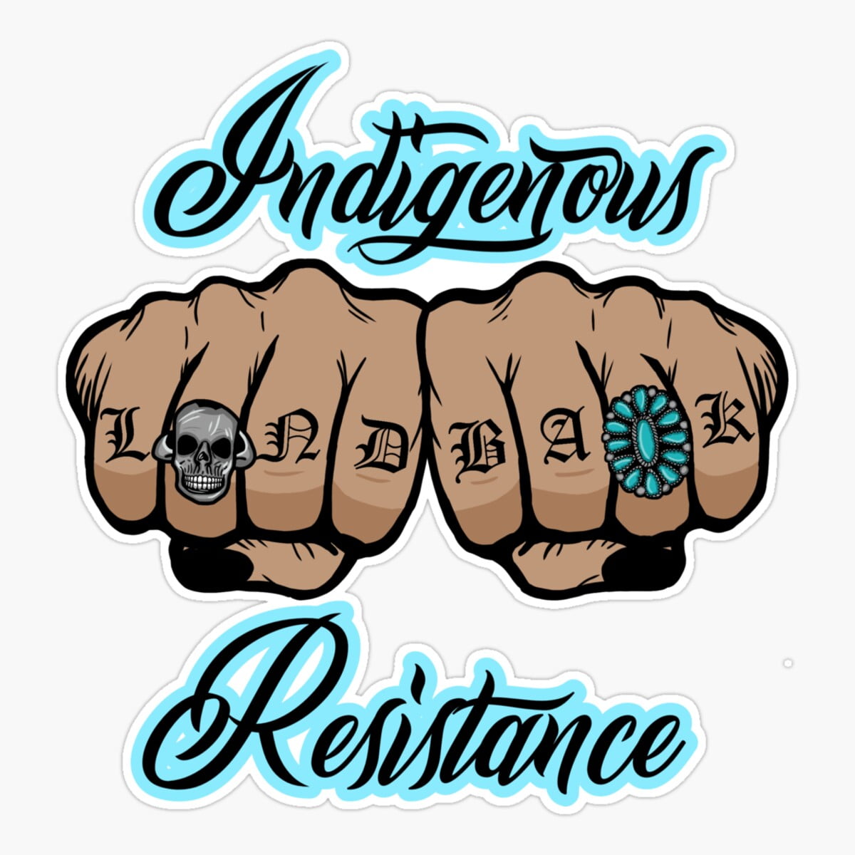 Onim Indigenous Resistance Sticker, Phone Decal Water Bottle Stickers ...