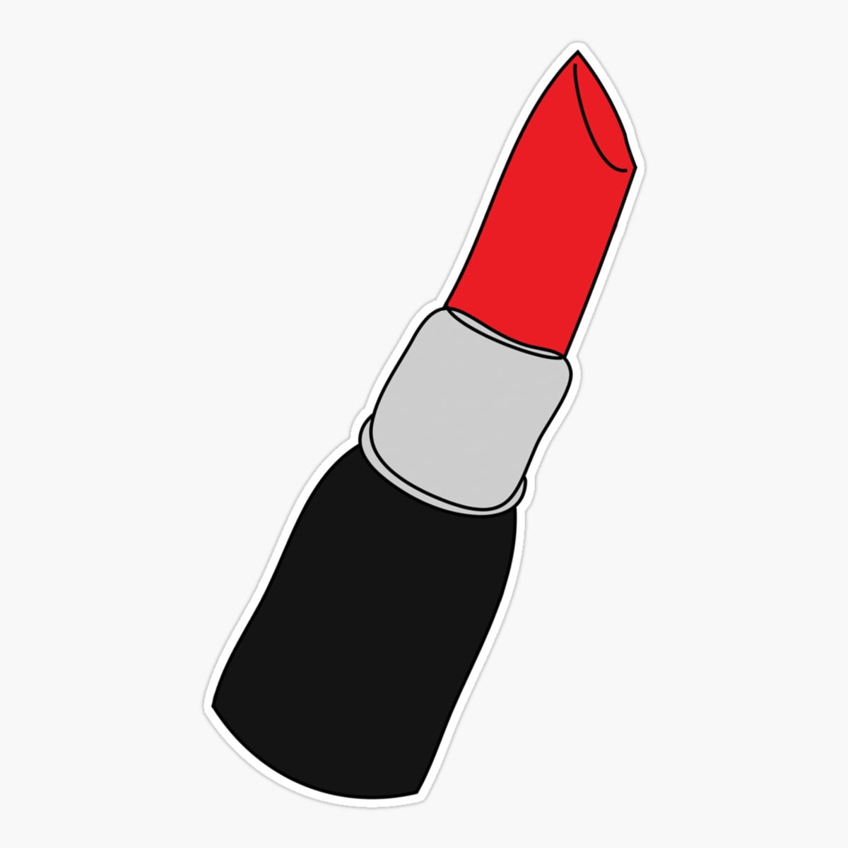 Onim Infinite Red Lipstick Sticker, Phone Decal Water Bottle Stickers ...