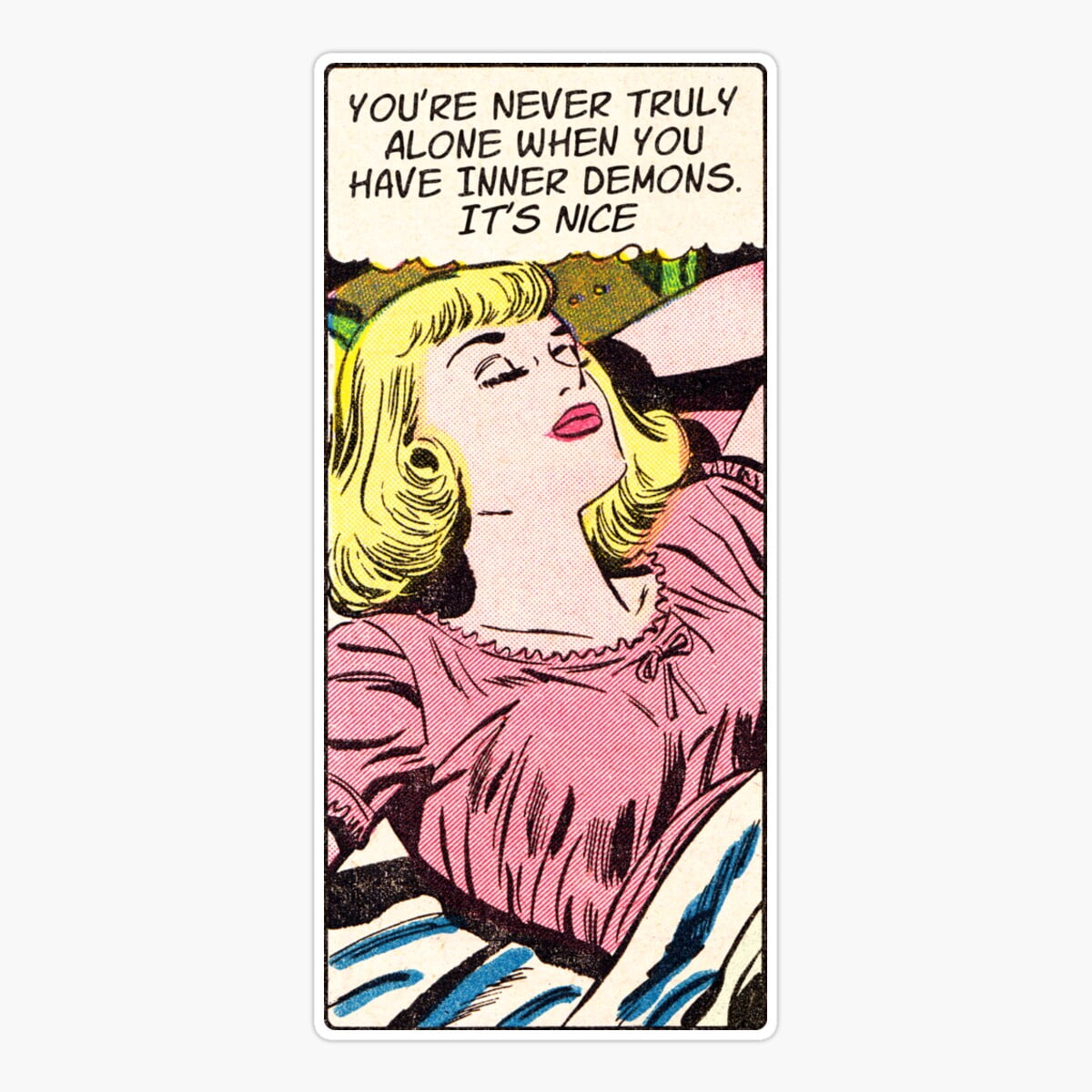 Onim Inner Demons | Retro Vintage Comics Sticker, Phone Decal Water ...