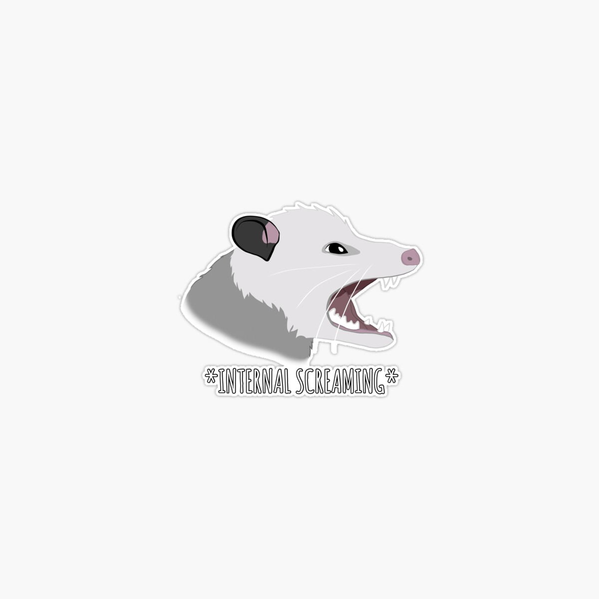 Onim Internal Screaming Sticker, Phone Decal Water Bottle Stickers Car ...