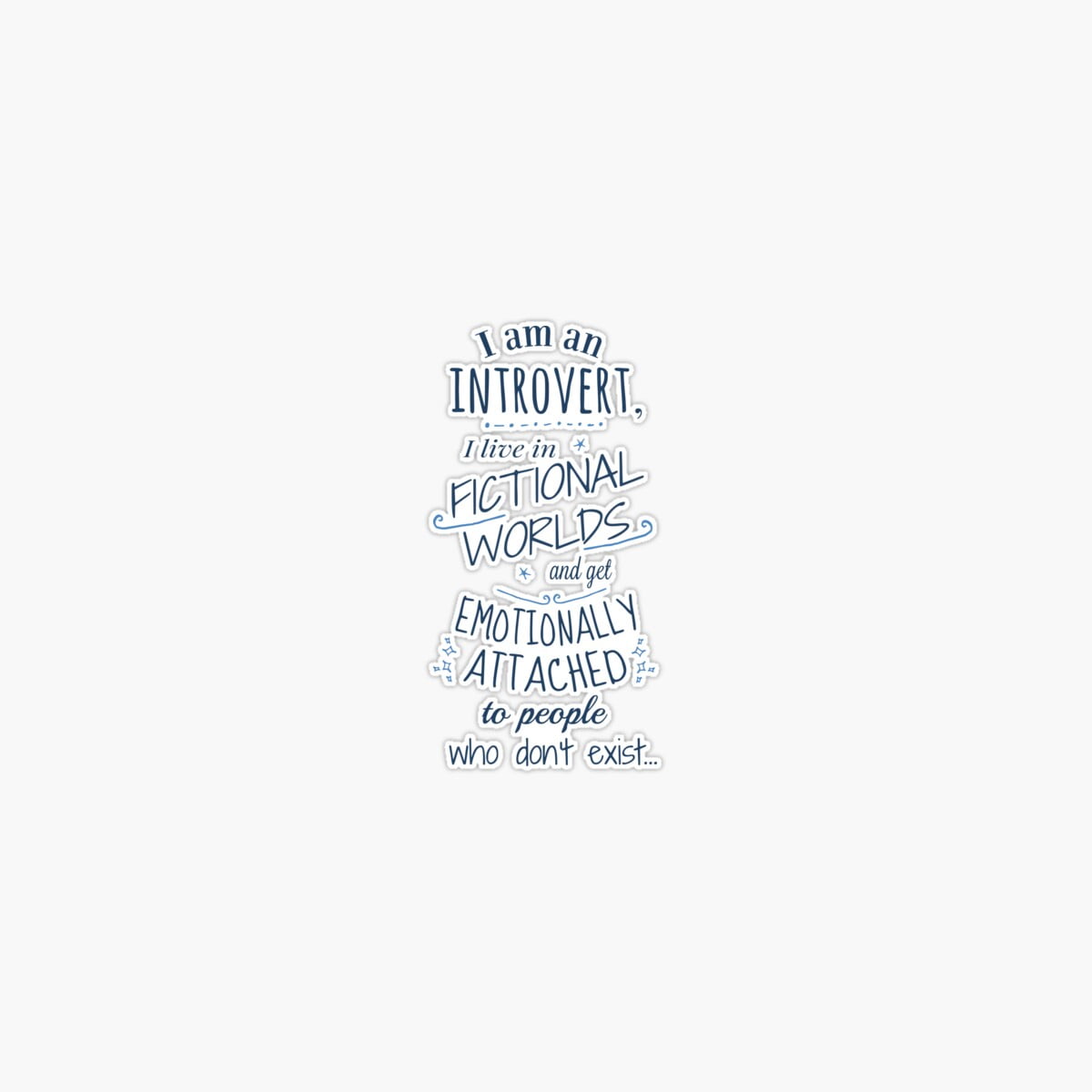 Onim Introvert, Fictional Worlds, Fictional Characters Sticker, Phone ...