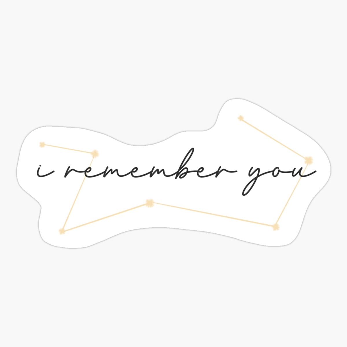 Onim Invisible Life Of Addie Larue I Remember You Quote Sticker Sticker ...