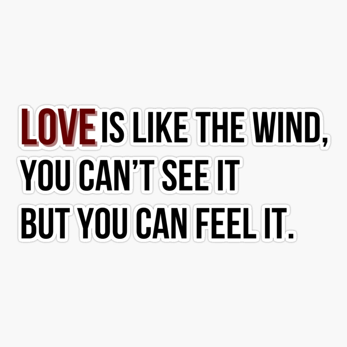 Onim Invisible Whispers Of Love Sticker, Phone Decal Water Bottle ...