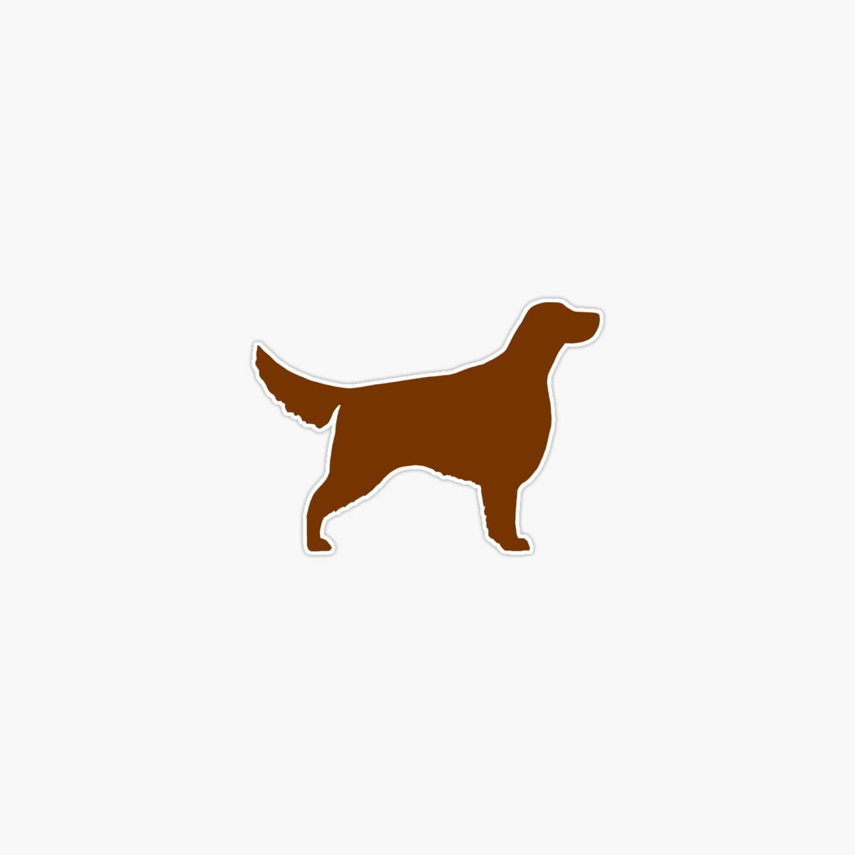 Onim Irish Setter Silhouette(S) Sticker, Phone Decal Water Bottle ...