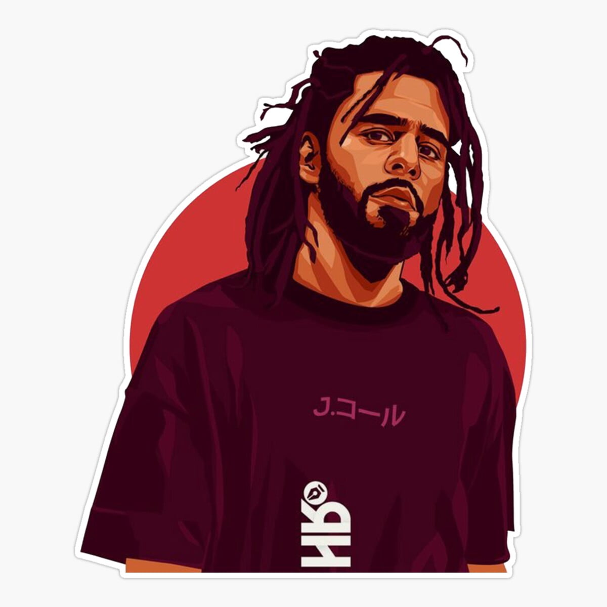 Onim J Cole Sticker, Phone Decal Water Bottle Stickers Car Decals ...