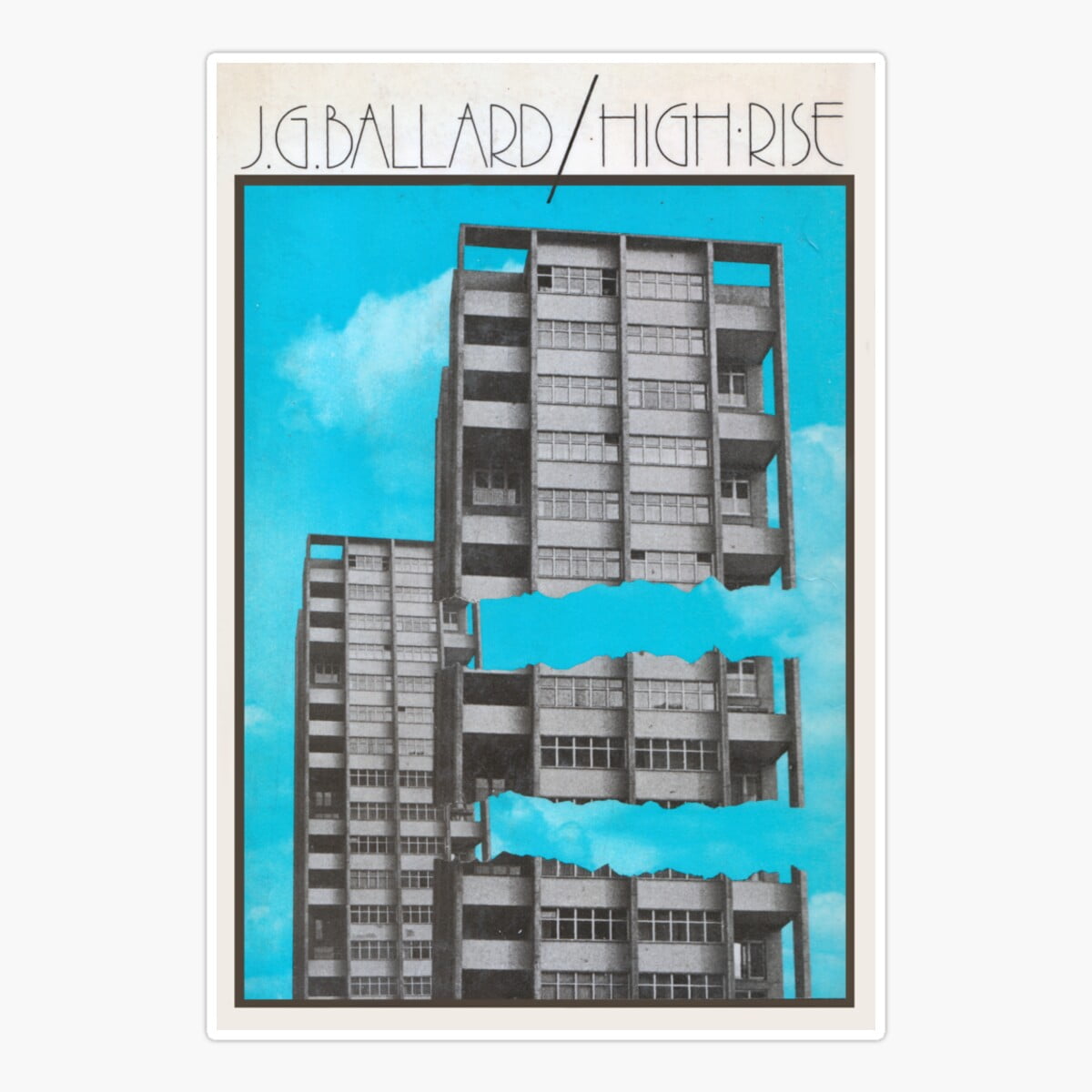 Onim J.G. Ballard Sticker, Phone Decal Water Bottle Stickers Car Decals ...