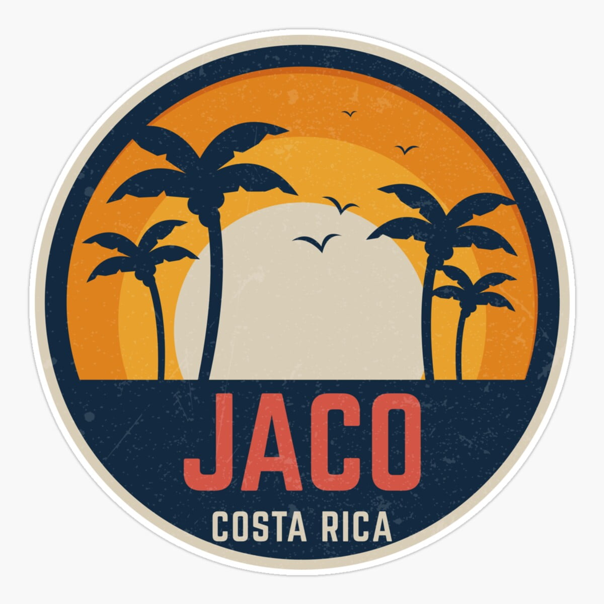 Onim Jaco Costa Rica Sticker, Phone Decal Water Bottle Stickers Car ...