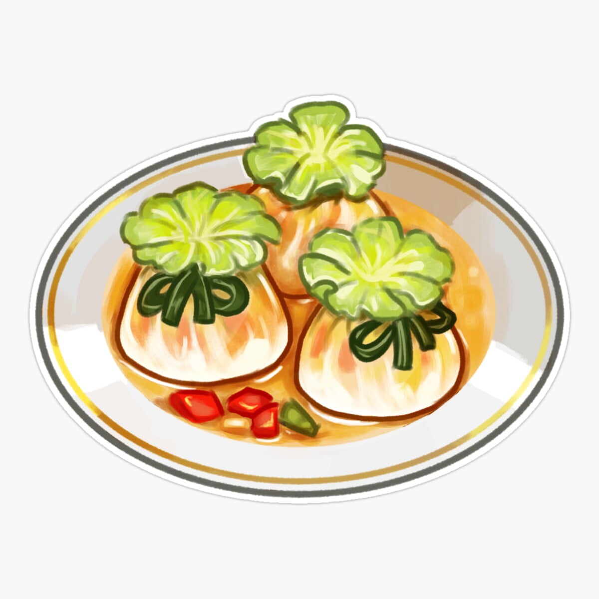 Onim Jade Parcels: Genshin Impact Sticker, Phone Decal Water Bottle ...