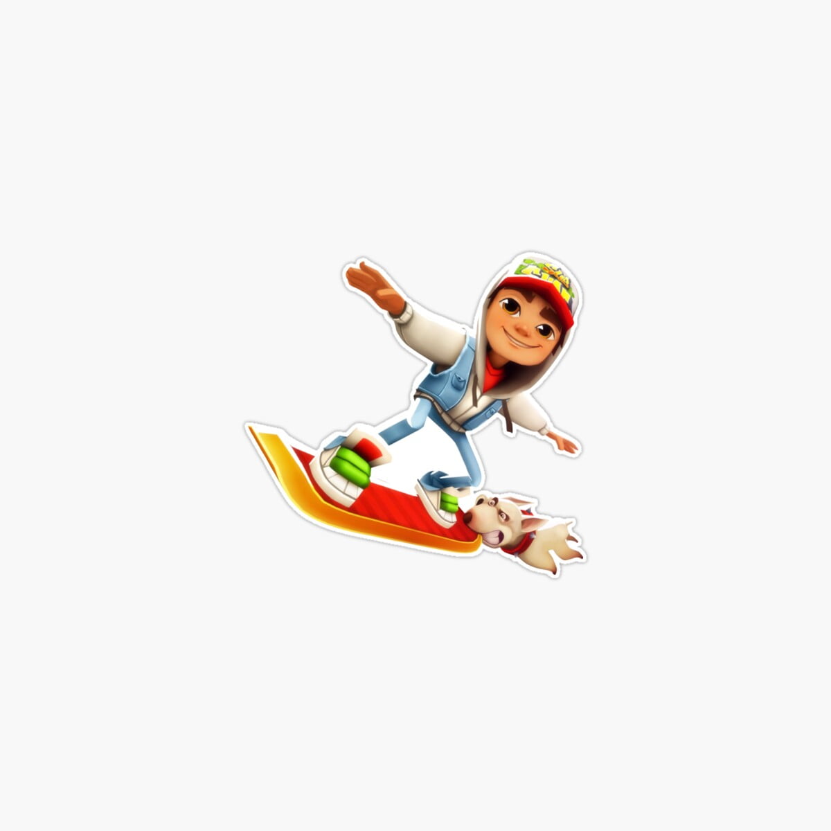 Onim Jake Subway Surfer Sticker, Phone Decal Water Bottle Stickers Car ...