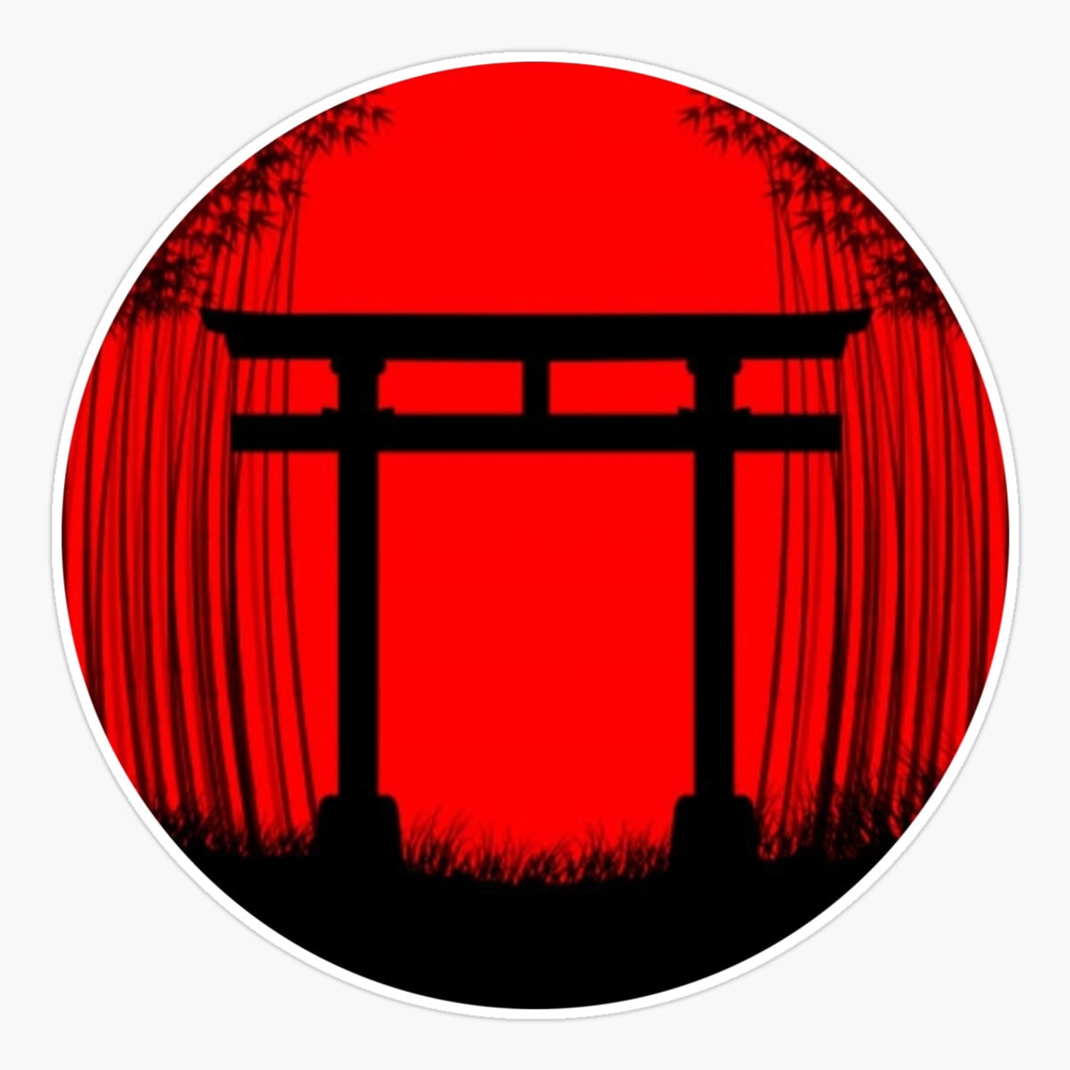 Onim Japanese Arch Sticker, Phone Decal Water Bottle Stickers Car ...