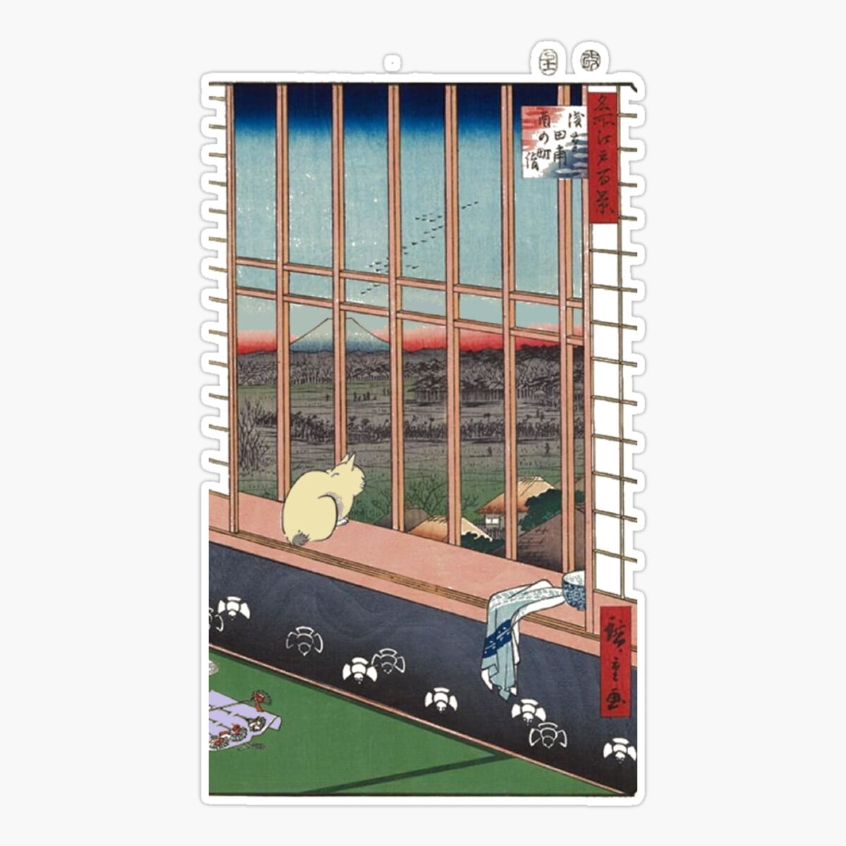 Onim Japanese Cat Sticker, Phone Decal Water Bottle Stickers Car Decals ...