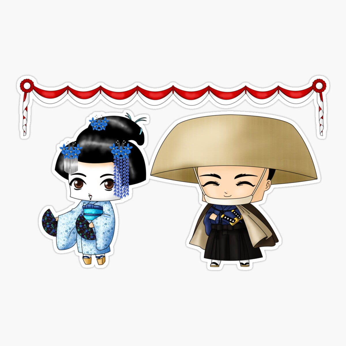 Onim Japanese Chibis Sticker, Phone Decal Water Bottle Stickers Car Decals, Funny Birthday Gift ...