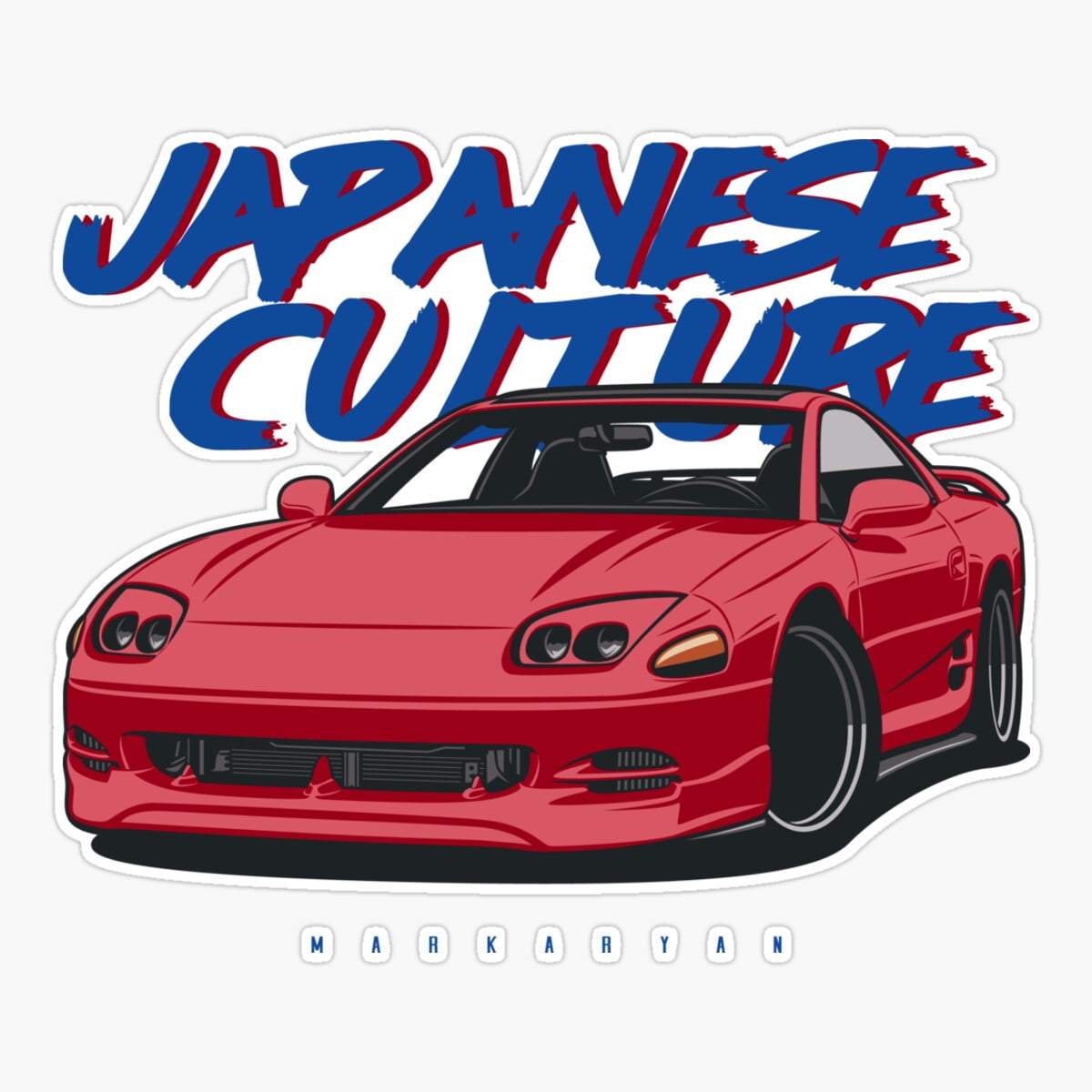 Onim Japanese Culture. 3000Gt / Gto Sticker, Phone Decal Water Bottle ...