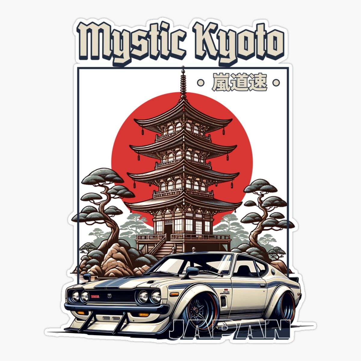 Onim Japanese Heritage Sticker, Phone Decal Water Bottle Stickers Car ...