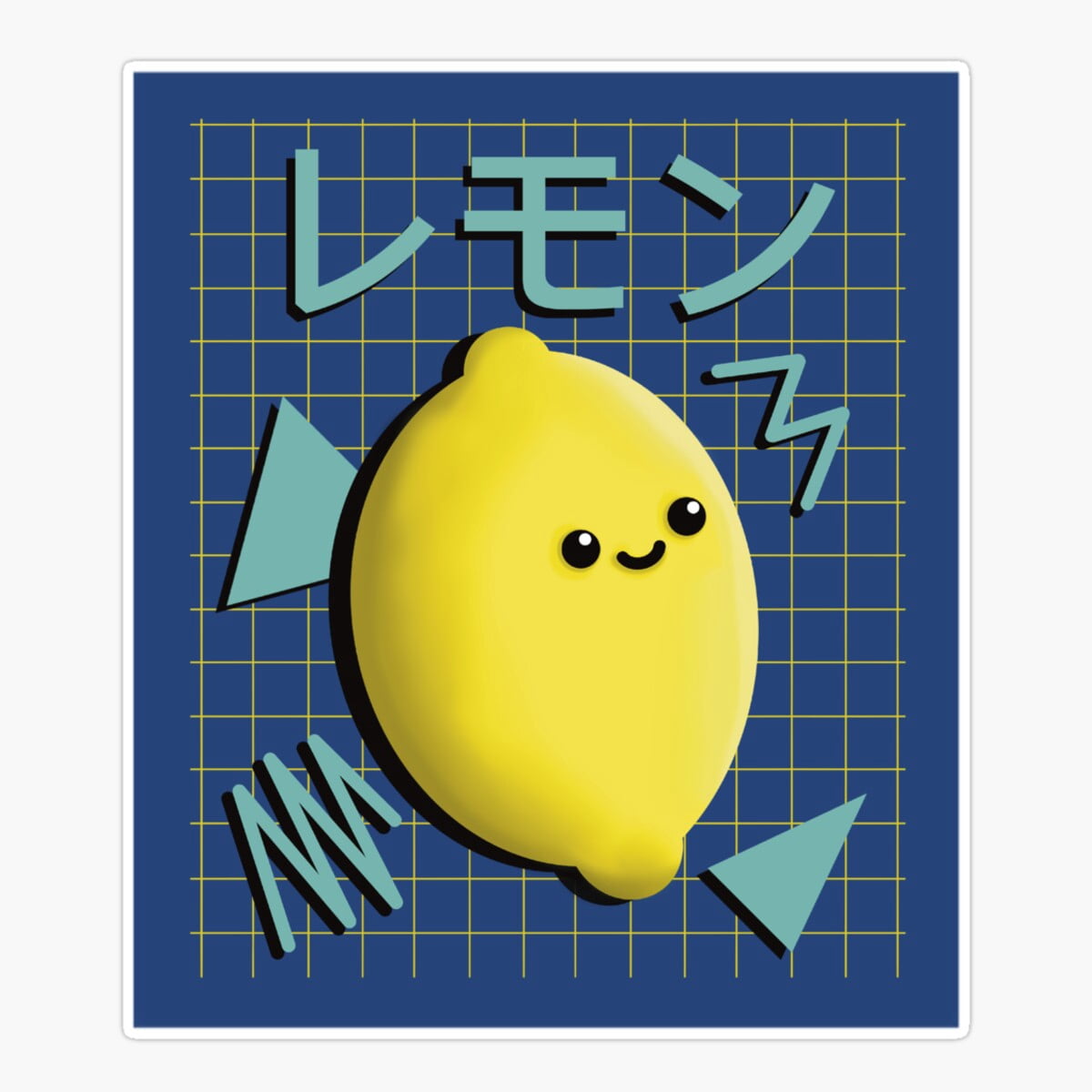 Onim Japanese Kawaii Lemon 90S Aesthetic Sticker, Phone Decal Water ...