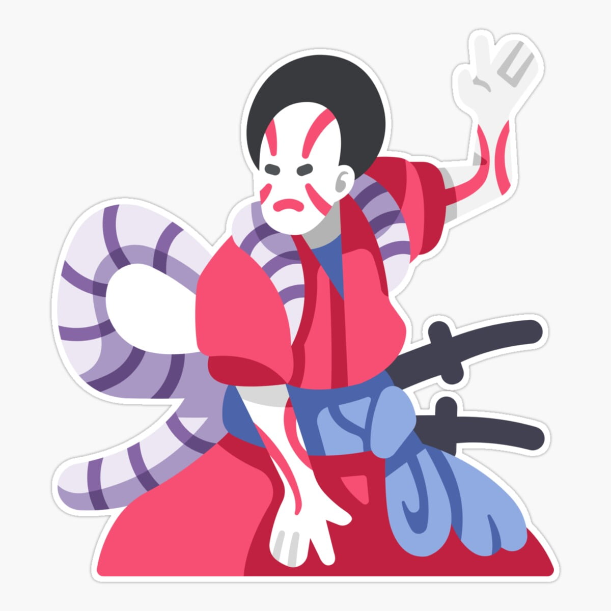 Onim Japanese Koi Fish Kite-Flying Sticker, Phone Decal Water Bottle ...