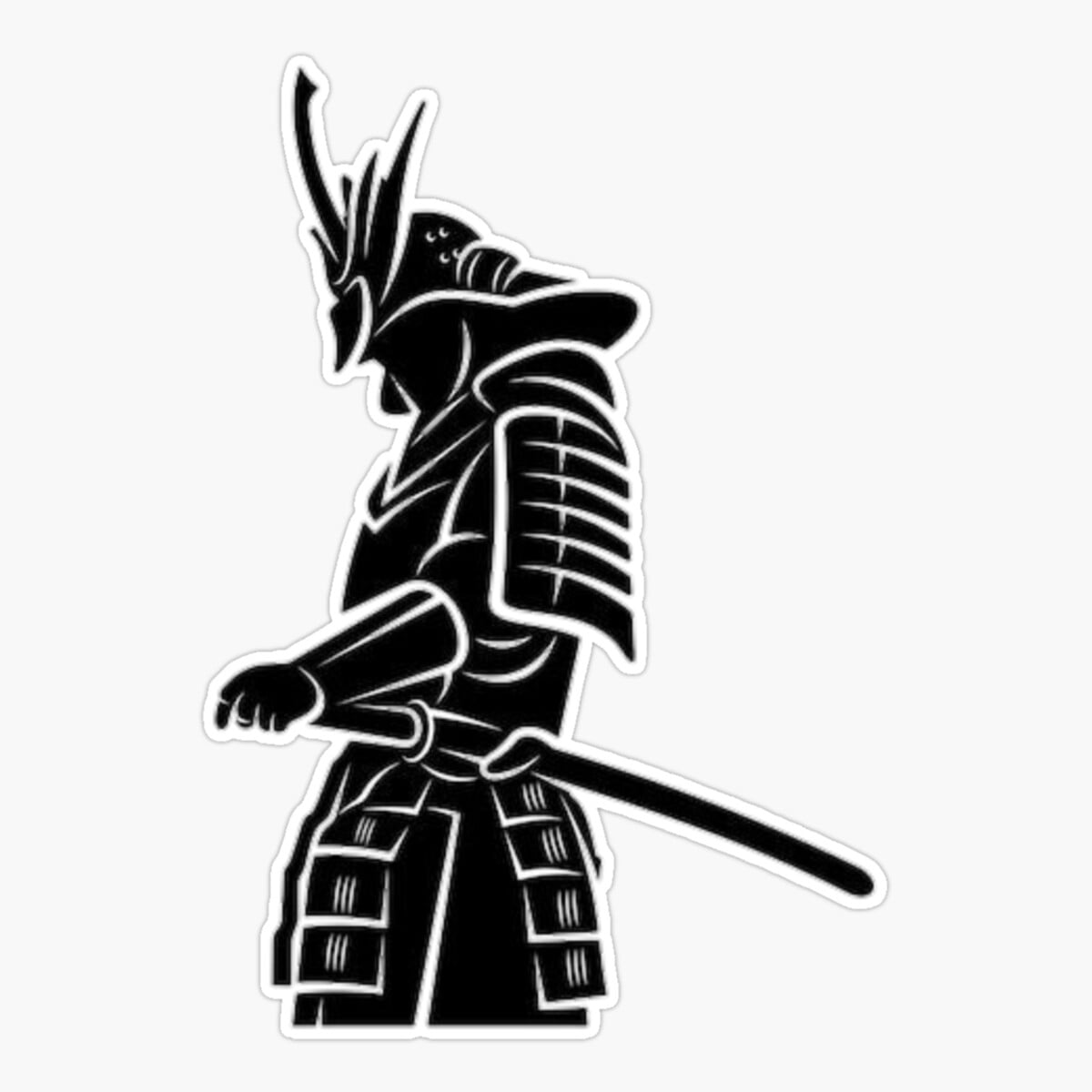 Onim Japanese Samurai Tshirt Sticker, Phone Decal Water Bottle Stickers ...
