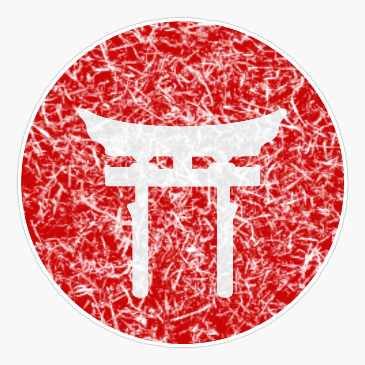 Onim Japanese Shinto Tower Sticker, Phone Decal Water Bottle Stickers ...