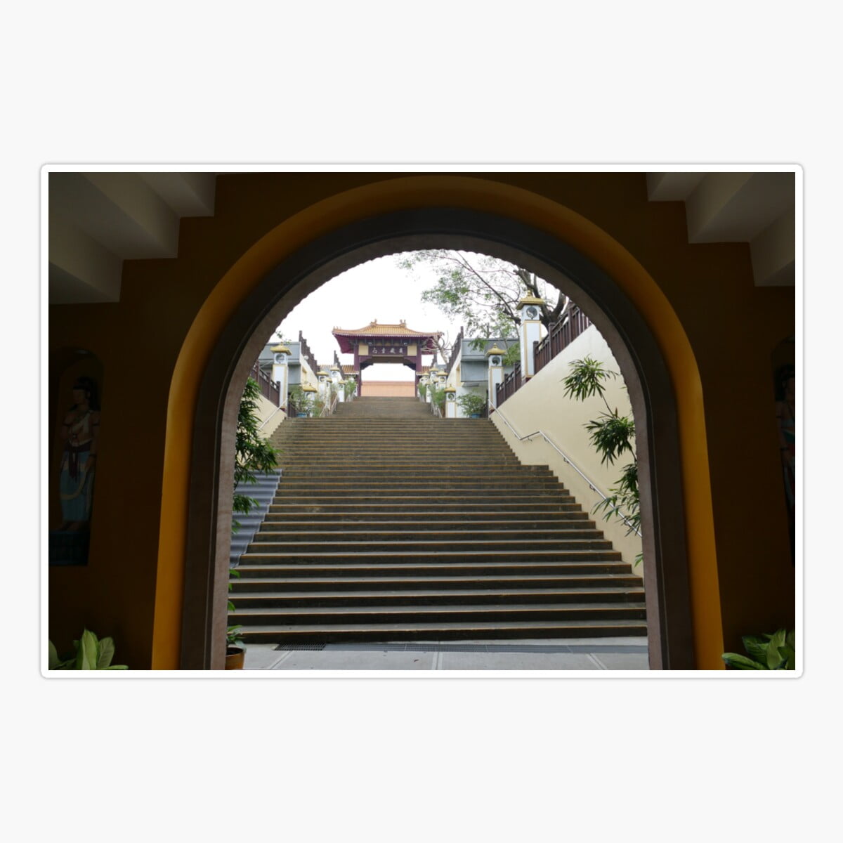 Onim Japanese Temple Sticker, Phone Decal Water Bottle Stickers Car ...