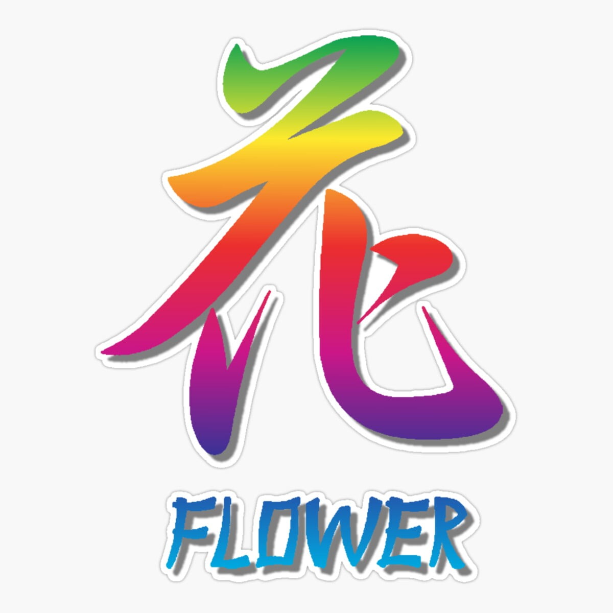 Onim Japanese Writing Sticker, Phone Decal Water Bottle Stickers Car ...