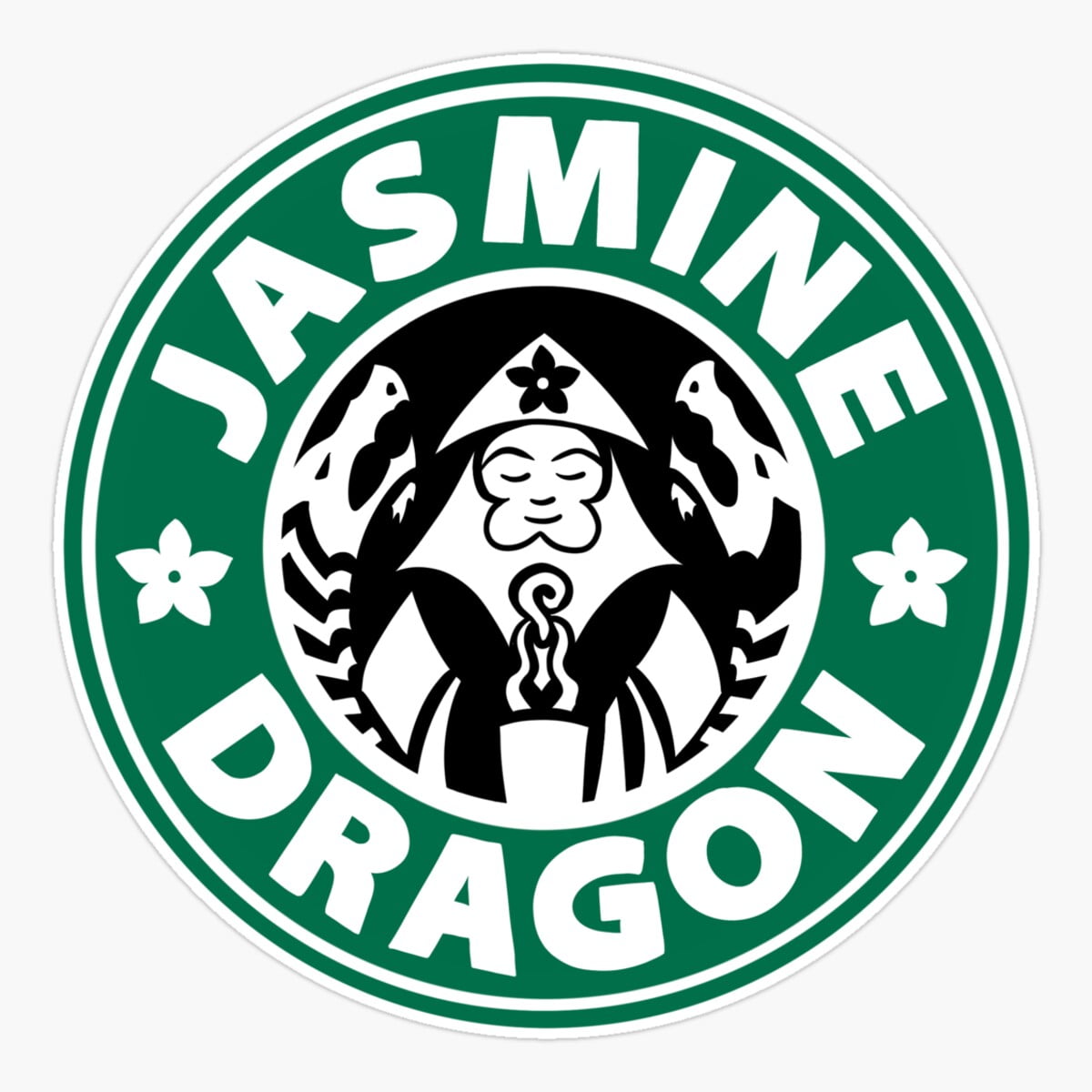 Onim Jasmine Dragon Sticker, Phone Decal Water Bottle Stickers Car ...