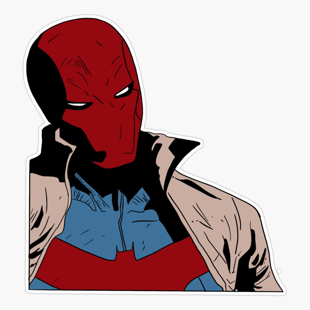 Onim Jason Todd (Red Hood) Sticker, Phone Decal Water Bottle Stickers ...