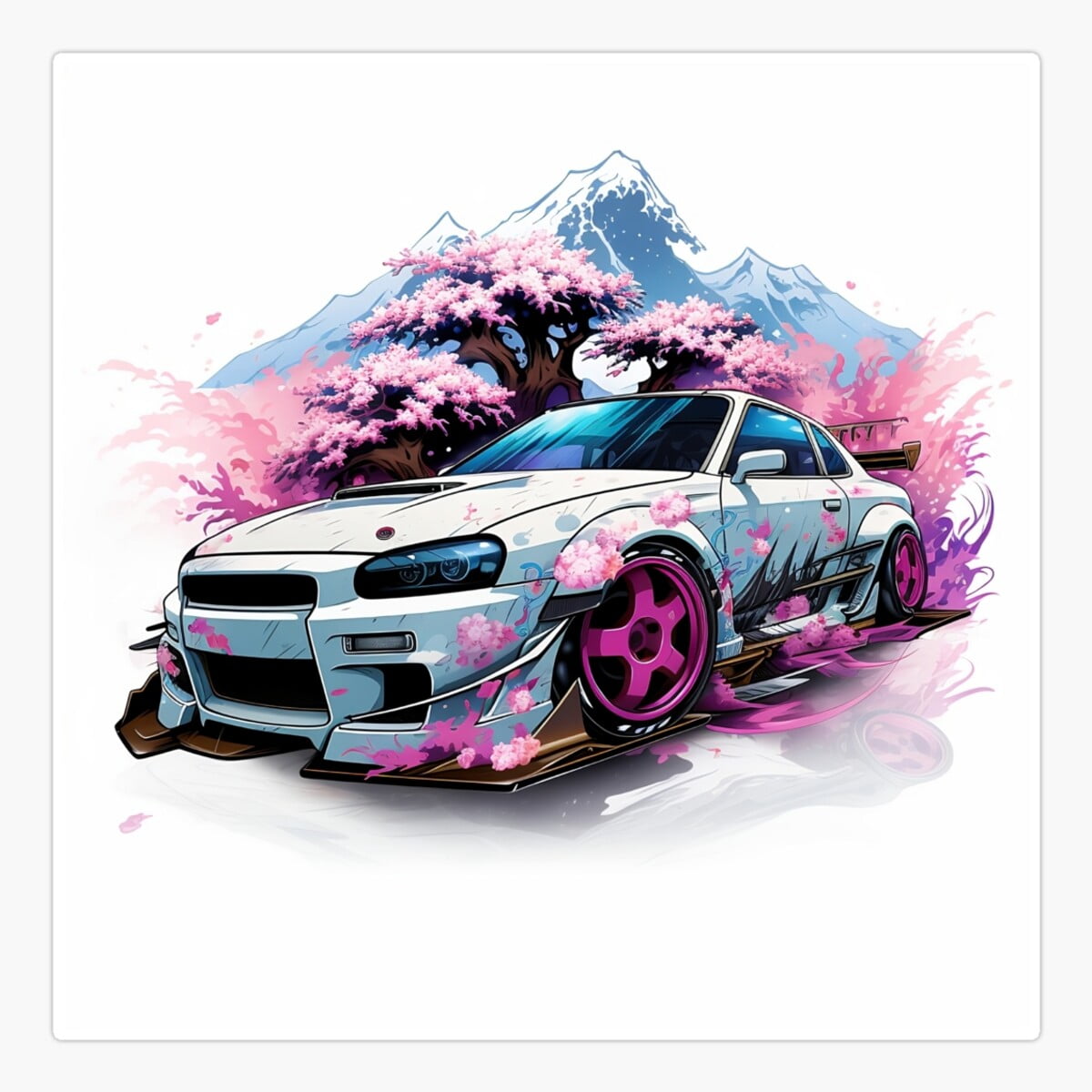 Onim Jdm Drift Car Sticker, Phone Decal Water Bottle Stickers Car ...