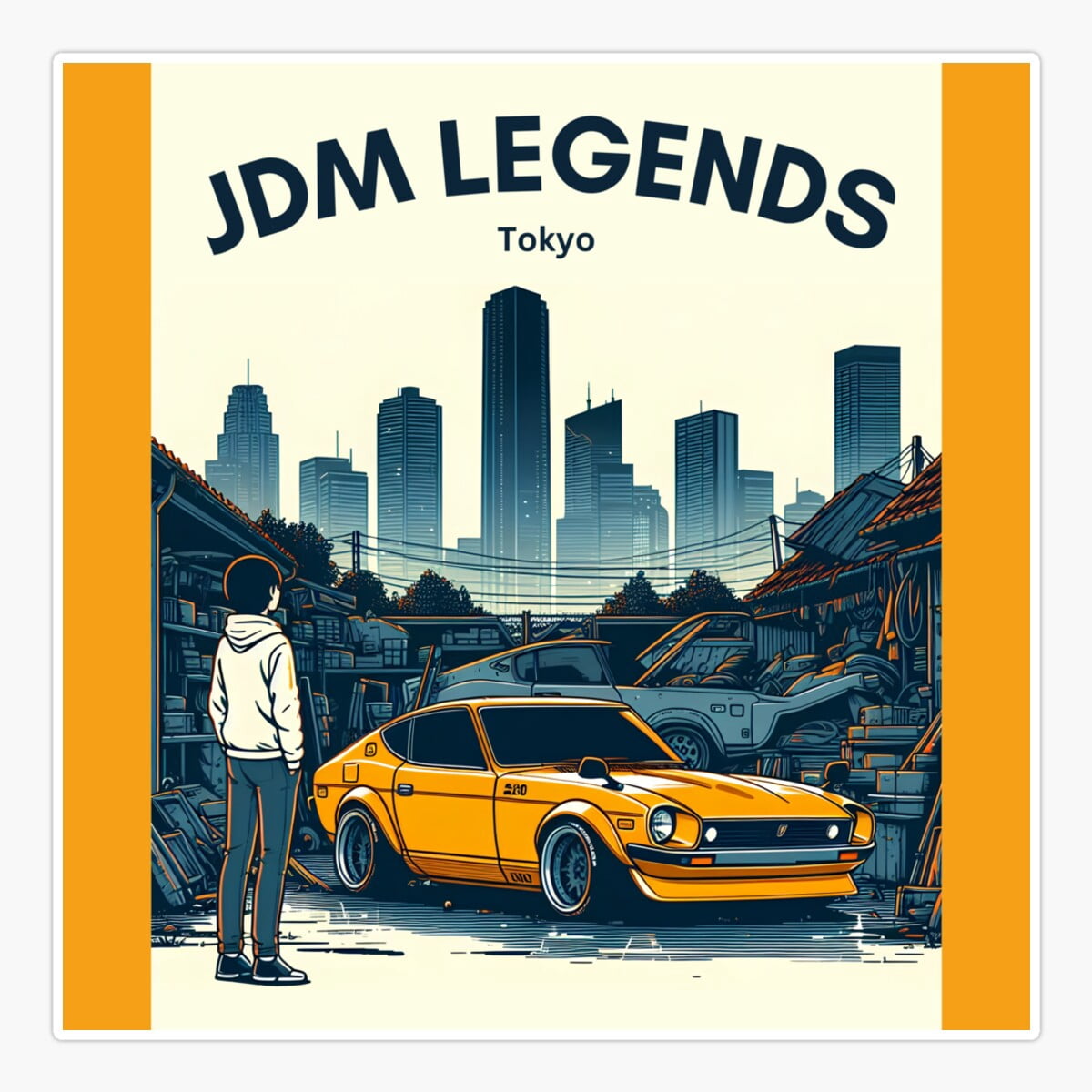 Onim Jdm Legends - Tokyo Sticker, Phone Decal Water Bottle Stickers Car ...