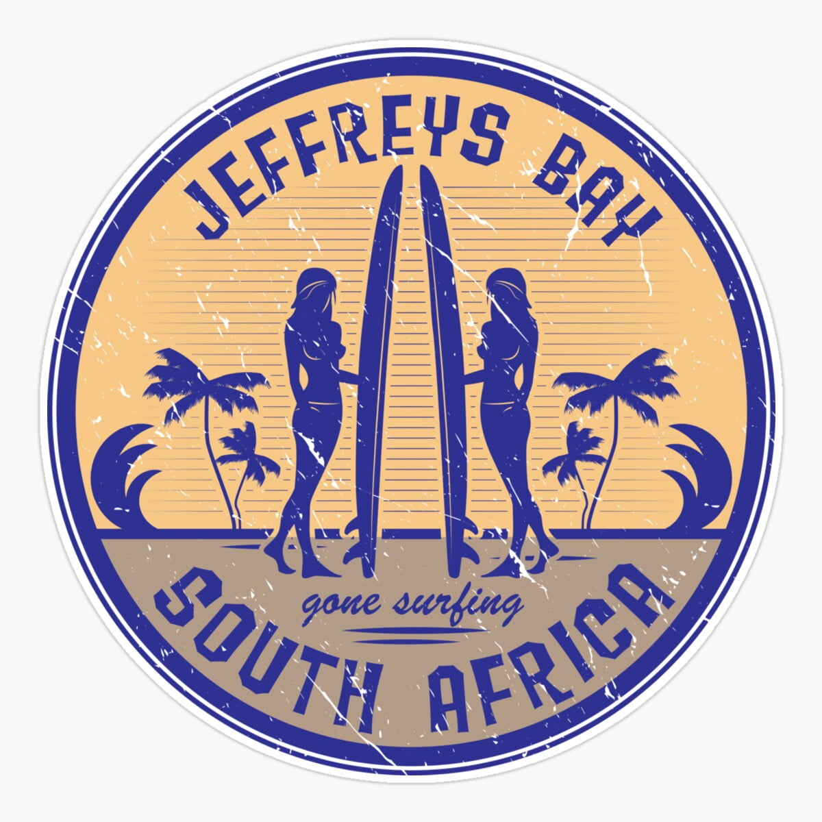 Onim Jeffreys Bay, South Africa Sticker, Phone Decal Water Bottle ...