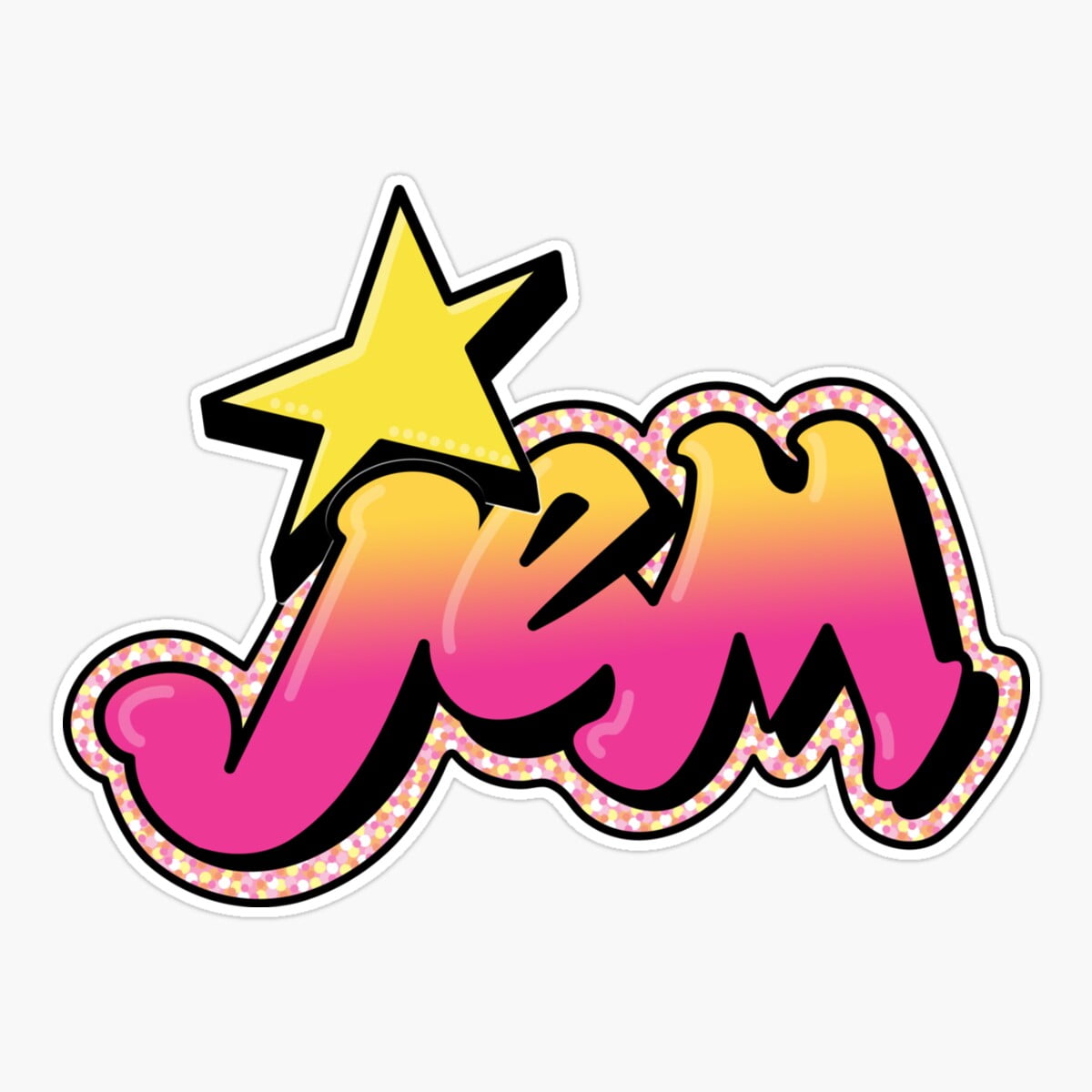 Onim Jem And The Holograms Sticker, Phone Decal Water Bottle Stickers ...