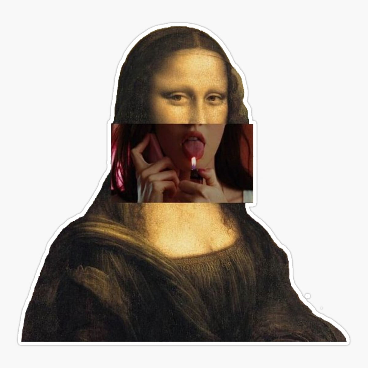 Onim Jennifer'S Body X Mona Lisa Sticker, Phone Decal Water Bottle Stickers Car Decals, Funny ...