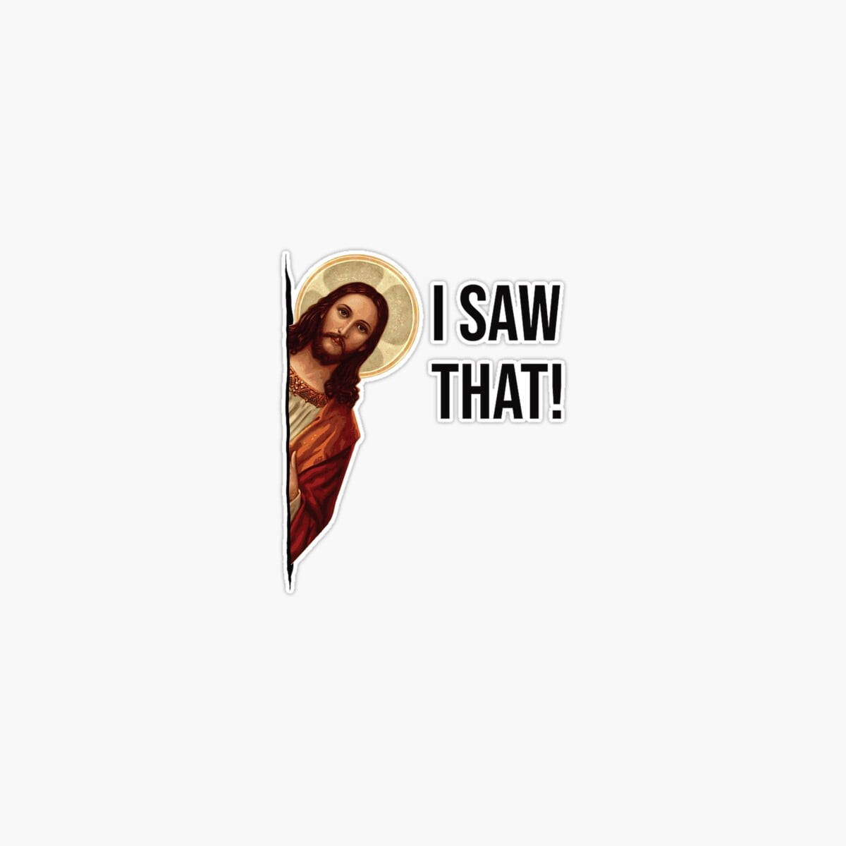 Onim Jesus I Saw That Meme - Funny Christian Humor Gifts And Merch ...