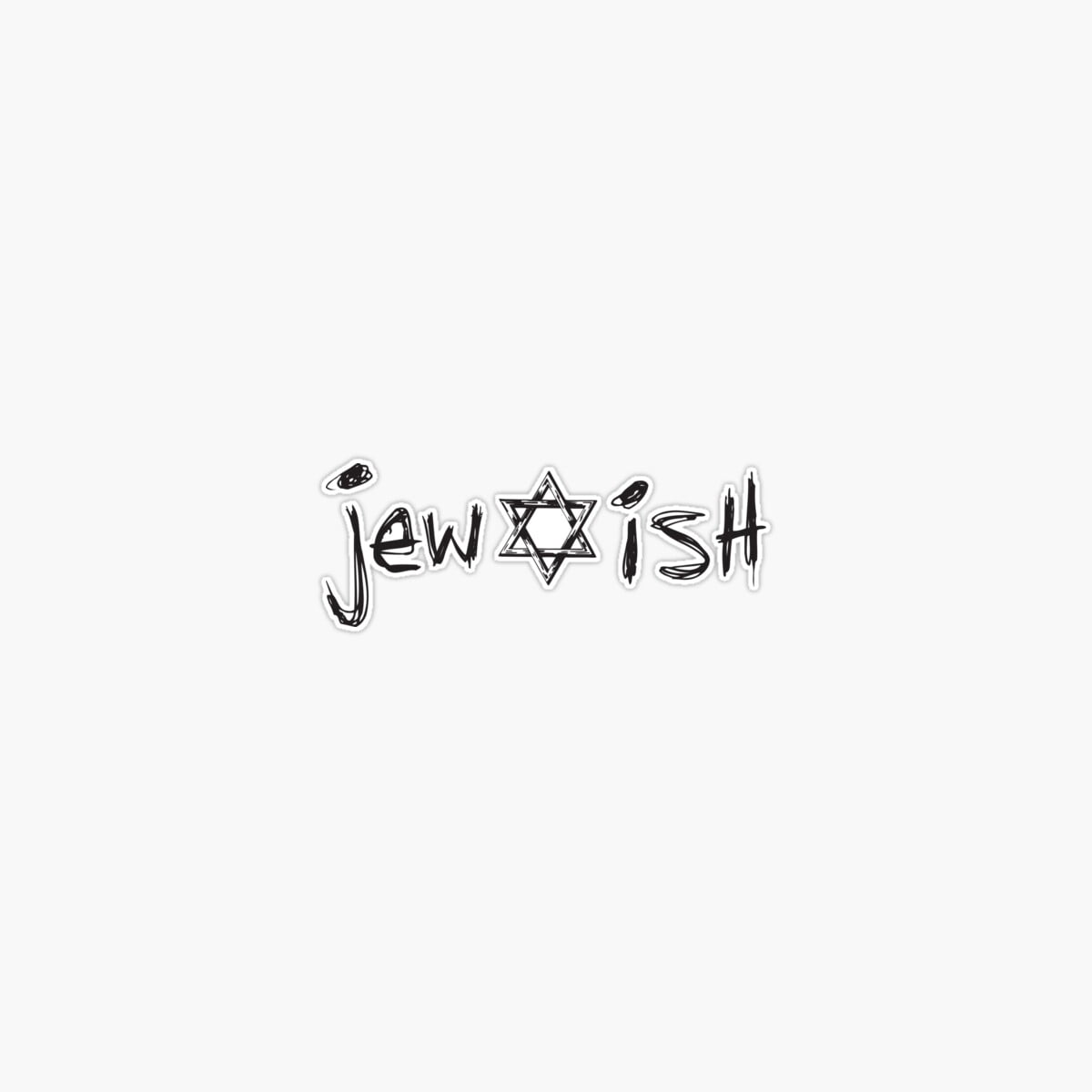 Onim Jewish | Star Of David Sticker - Walmart.com