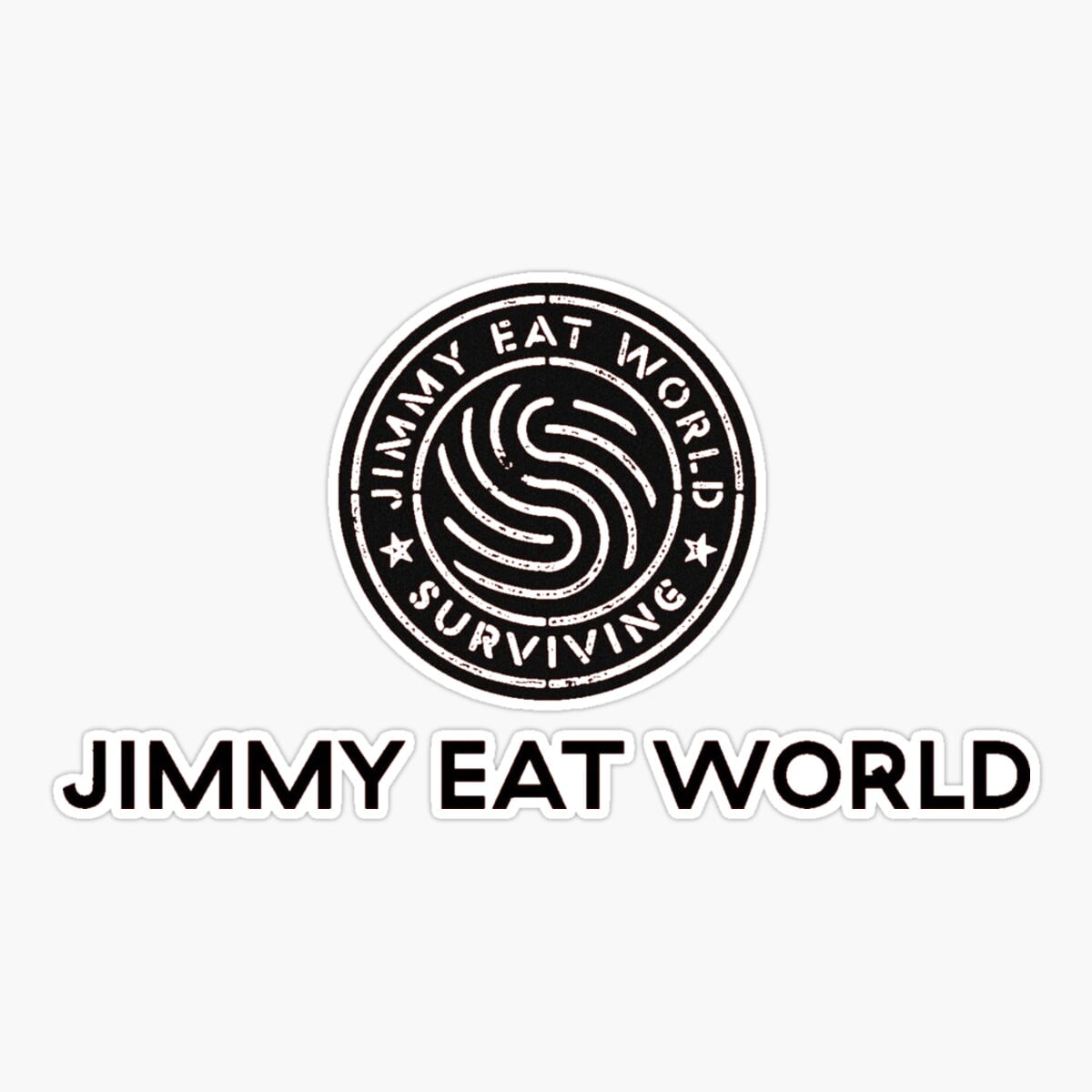 Onim Jimmy Eat World Logo Sticker, Phone Decal Water Bottle Stickers ...