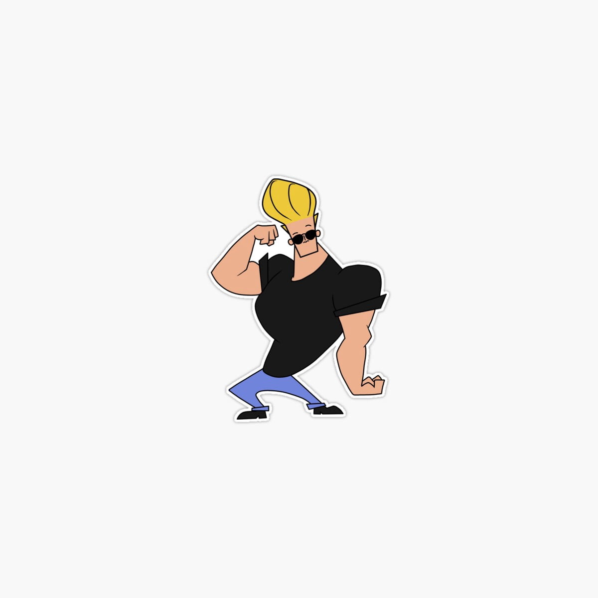 Onim Johnny Bravo Sticker - Walmart.com