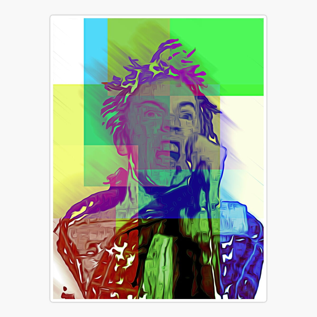 Onim Johnny Rotten #2 Sticker, Phone Decal Water Bottle Stickers Car ...