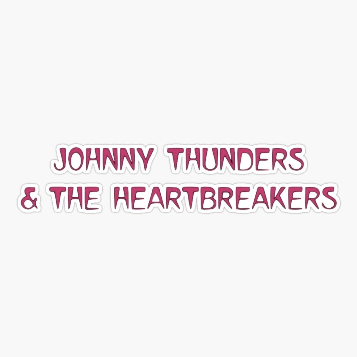 Onim Johnny Thunders & The Heartbreakers Sticker, Phone Decal Water ...