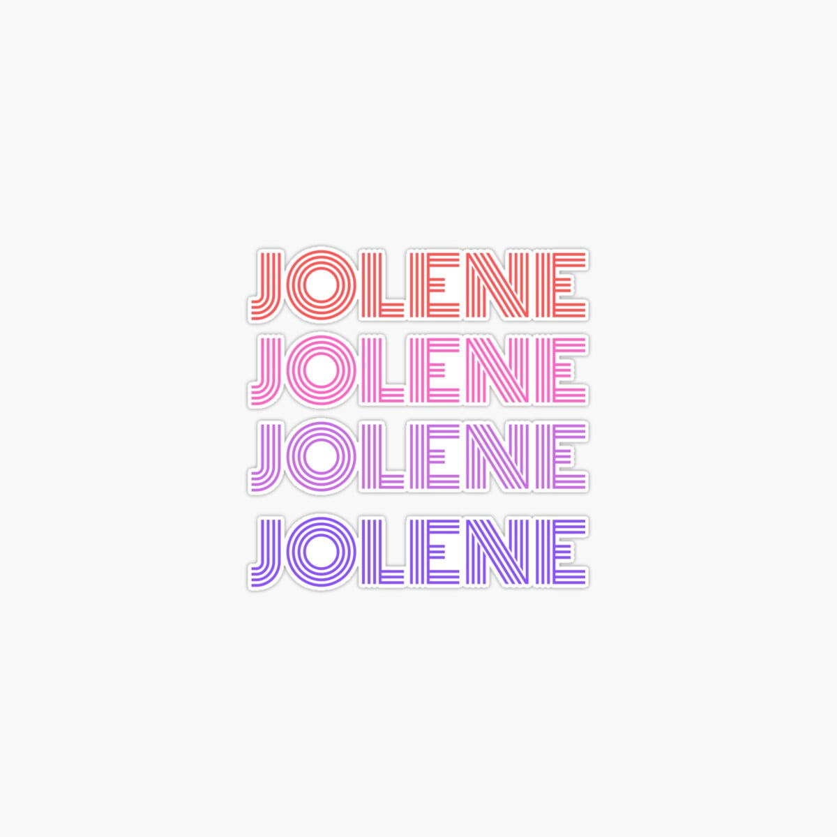 Onim Jolene Jolene Jolene Jolene Sticker - Walmart.com