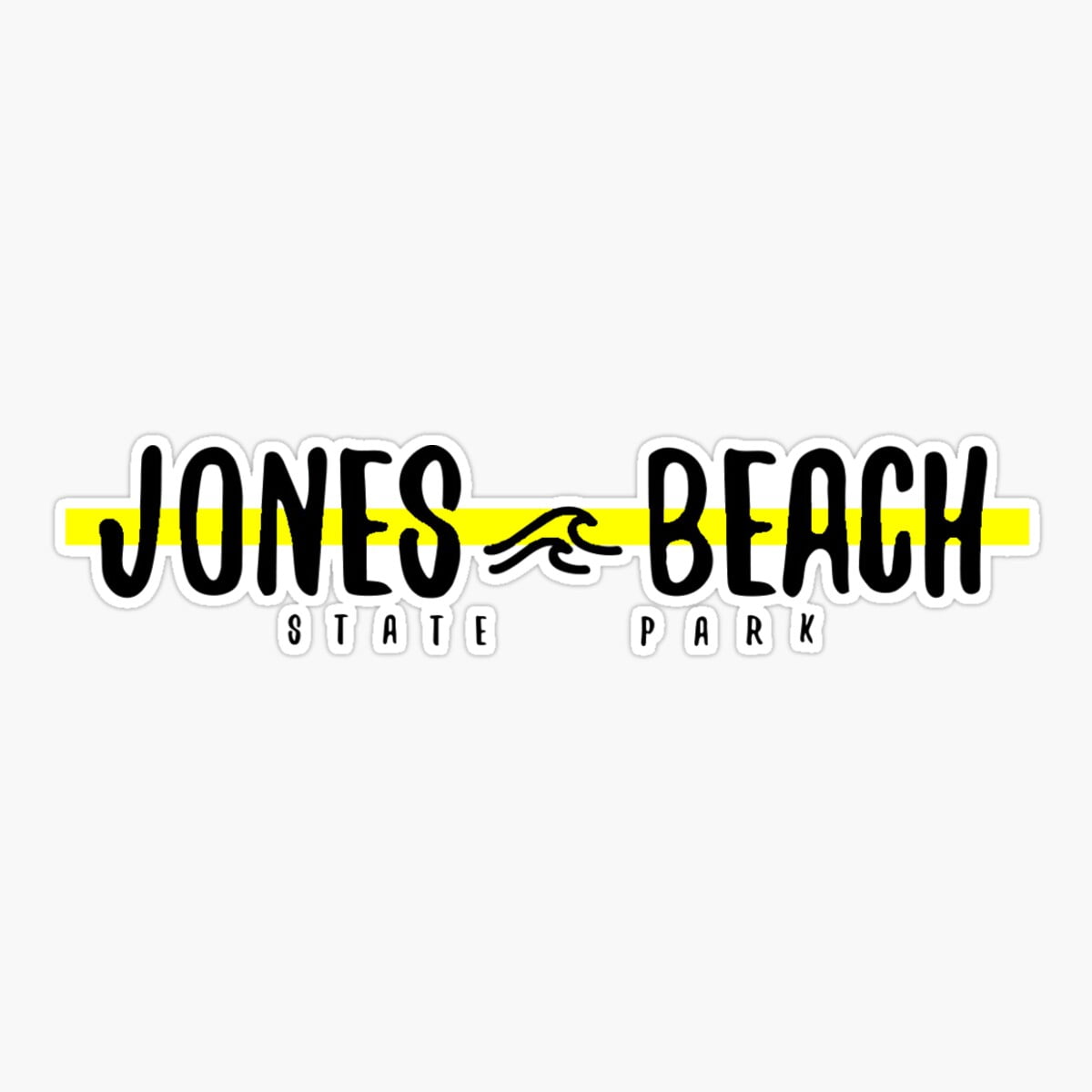 Onim Jones Beach Sticker, Phone Decal Water Bottle Stickers Car Decals ...