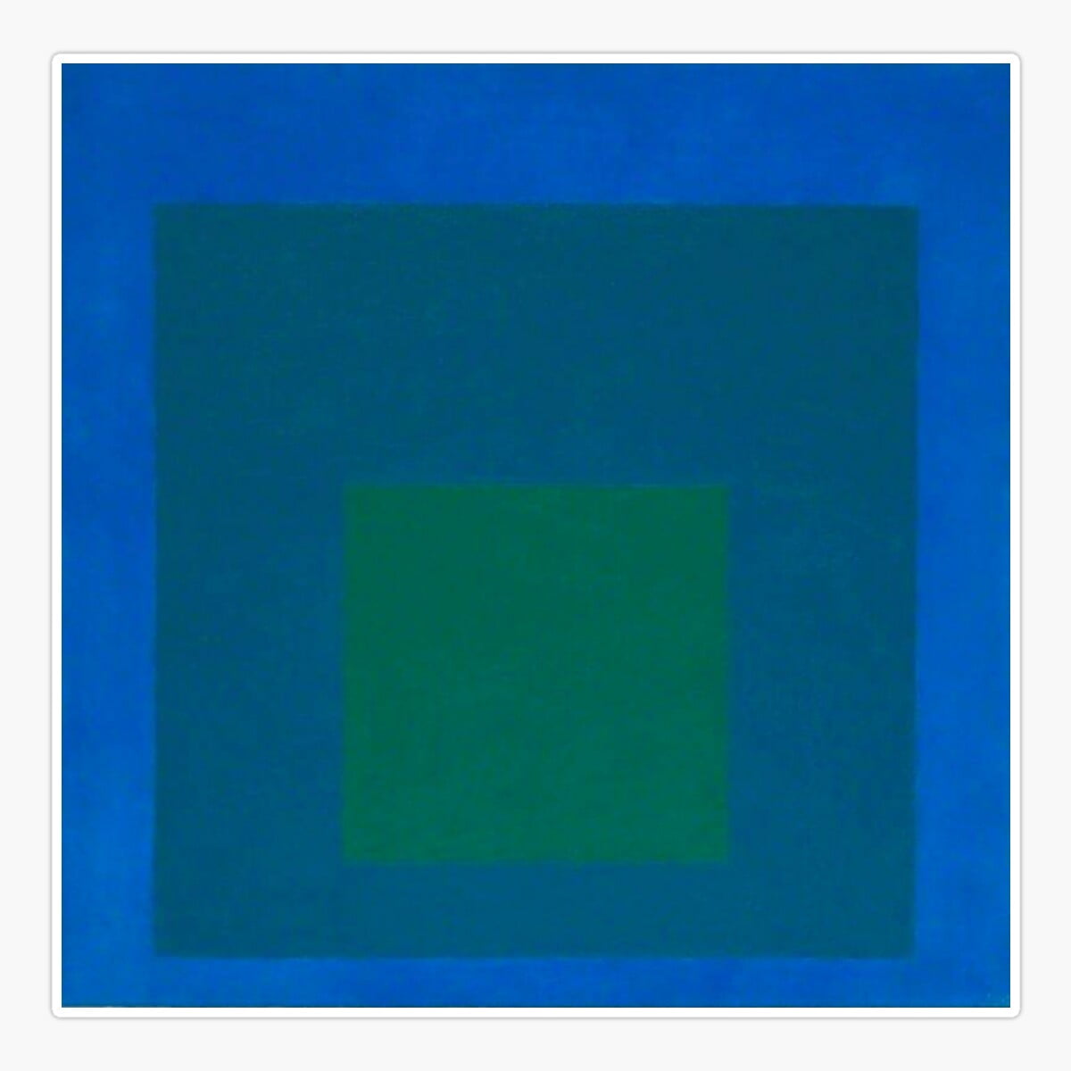 Onim Josef Albers - Study For Homage To The Square: Beaming Sticker ...