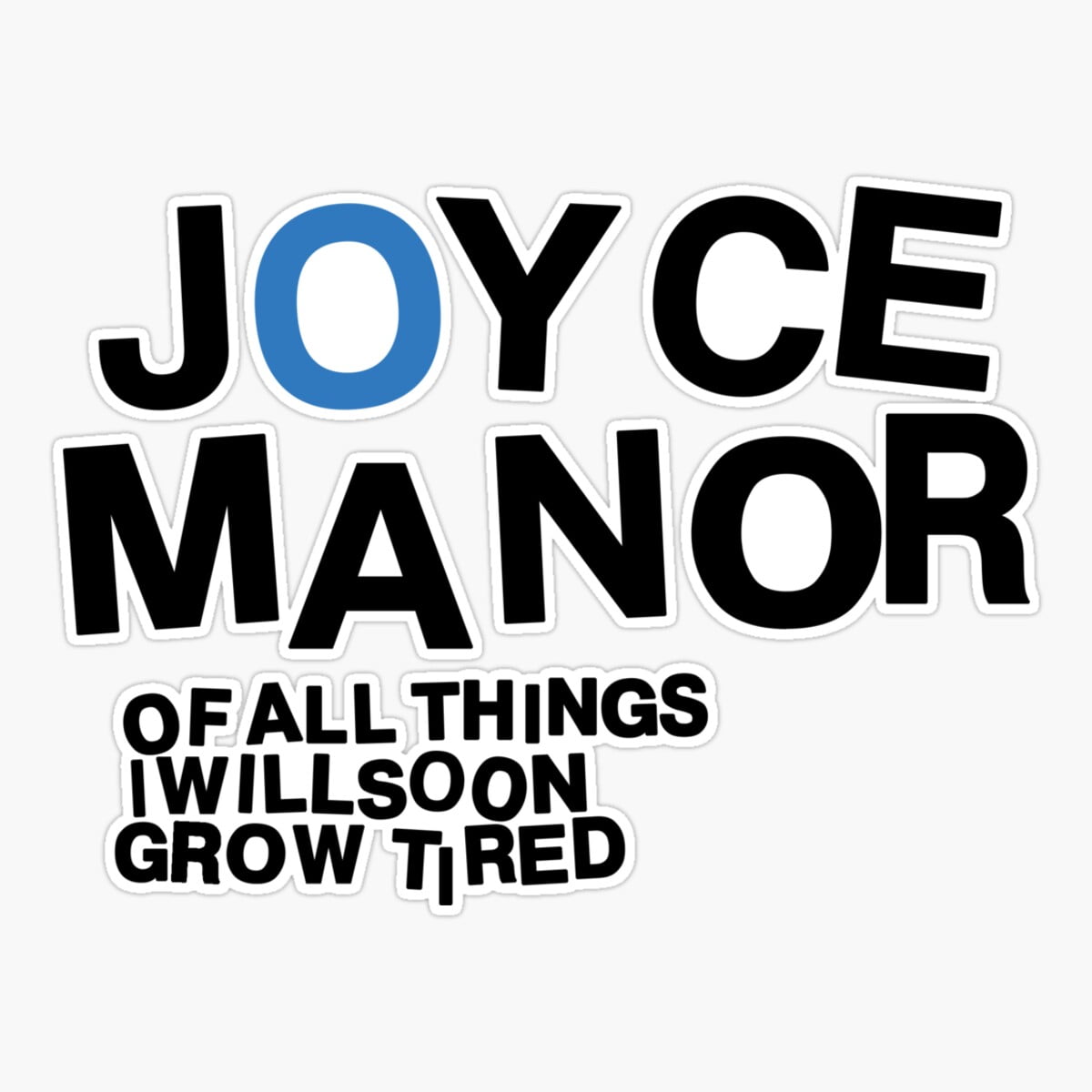 Onim Joyce Manor Sticker, Phone Decal Water Bottle Stickers Car Decals ...
